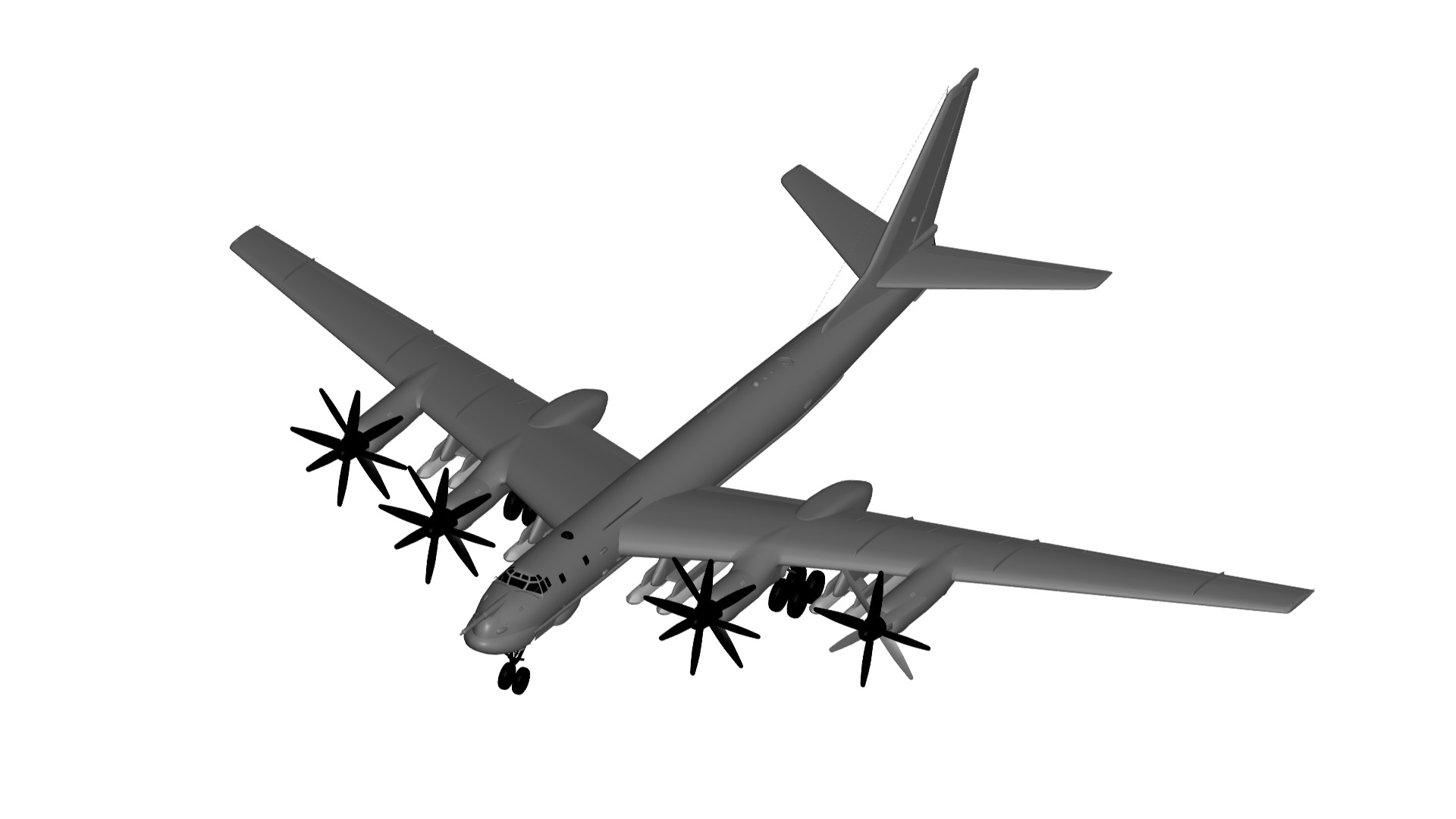 Tupolev Tu-95 3D model | CGTrader