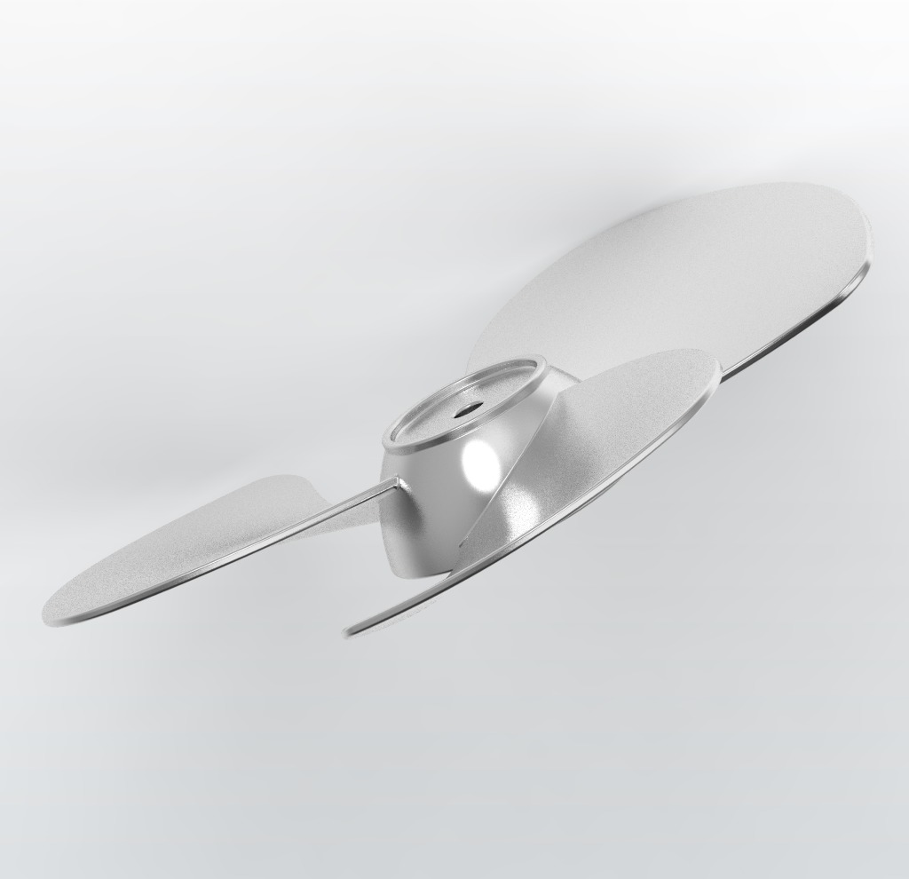 Metal Fan Blade 3D model 3D printable | CGTrader