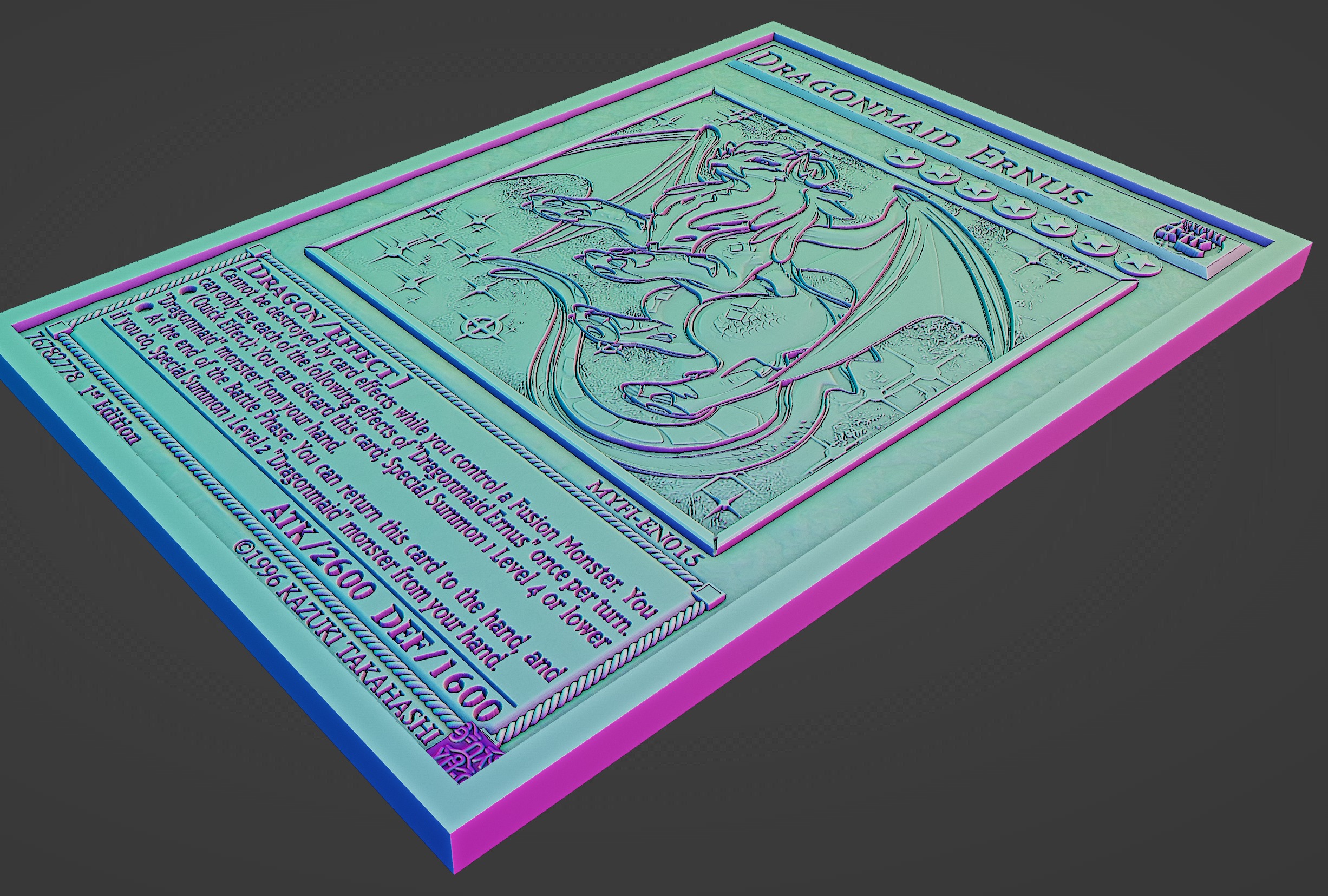 Dragonmaid Ernus - yu-gi-oh free 3D model 3D printable | CGTrader