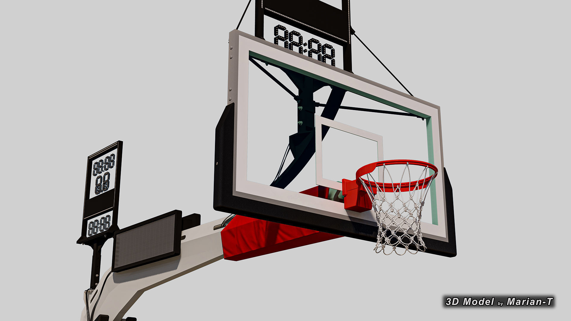 3D model Basketball Court -NBA Dimensions VR / AR / low-poly | CGTrader