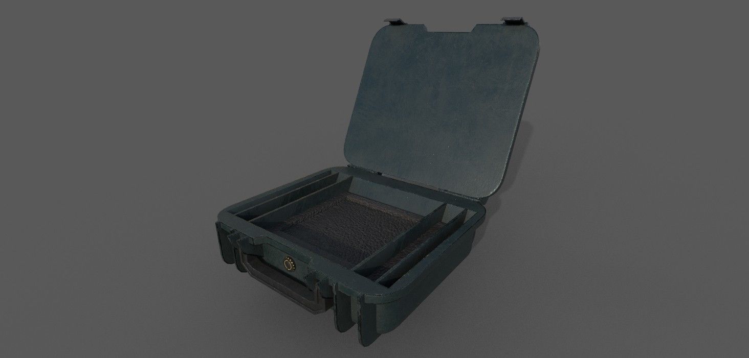 3D model 3D Weapon Case Model With Textures - Rigged - Detail VR / AR ...