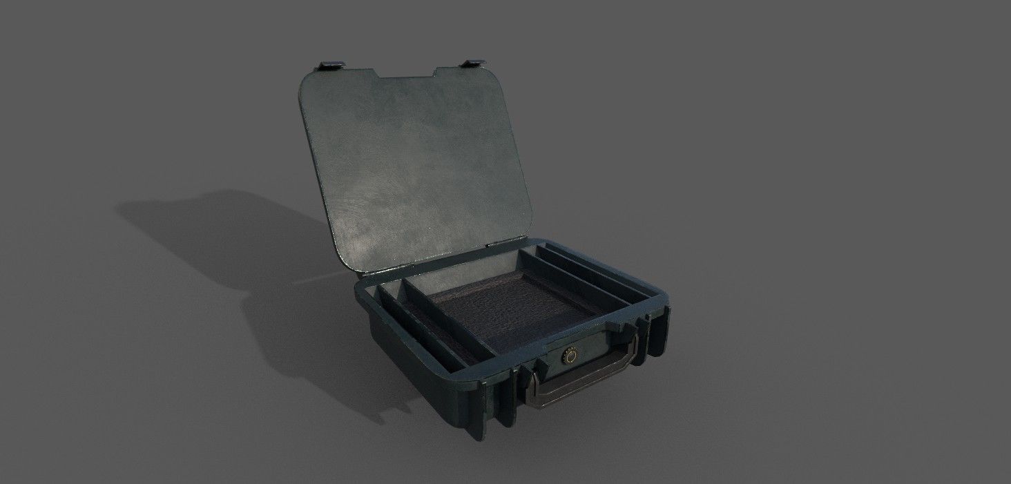3D model 3D Weapon Case Model With Textures - Rigged - Detail VR / AR ...