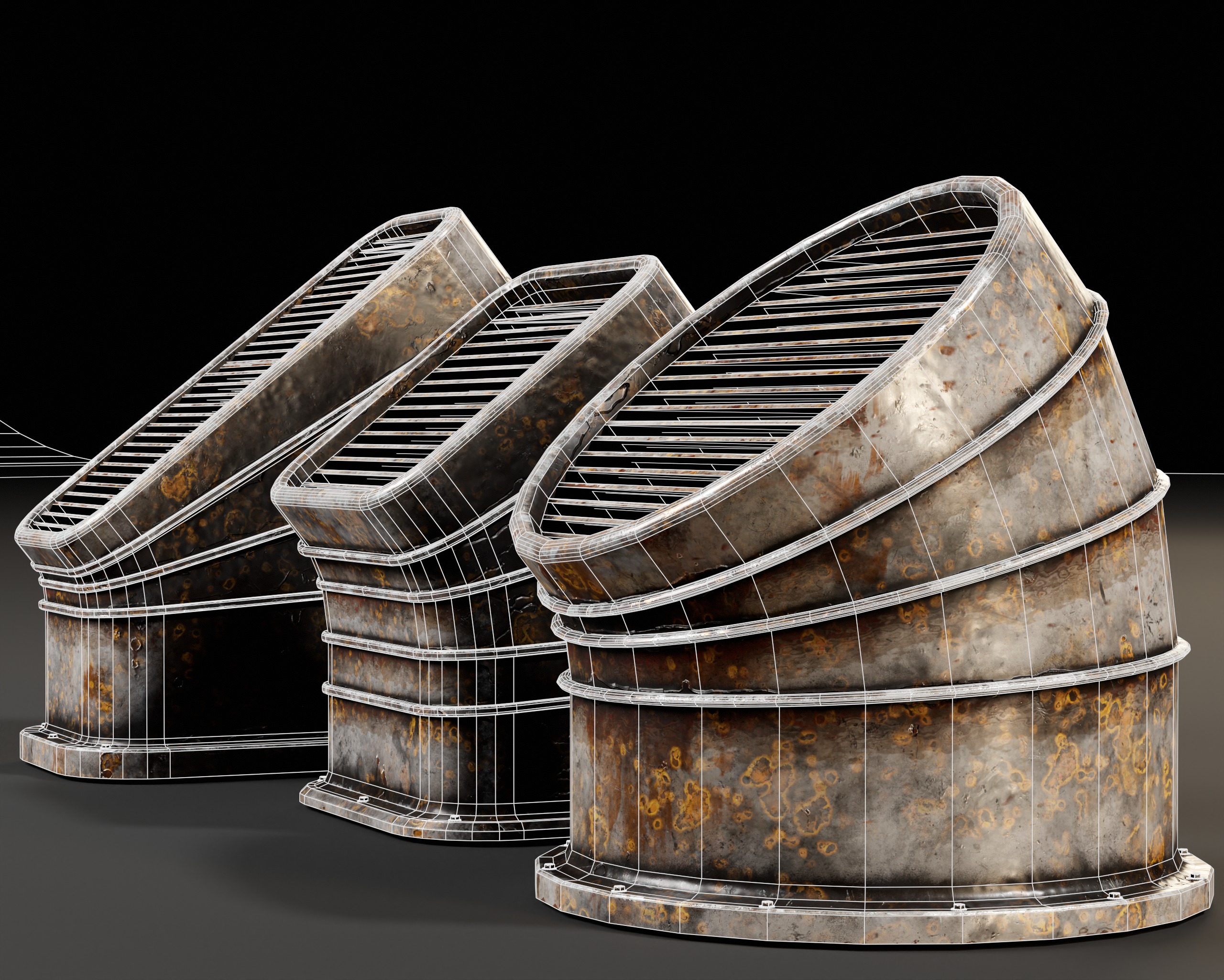 3D model Industrial Vents VR / AR / low-poly | CGTrader