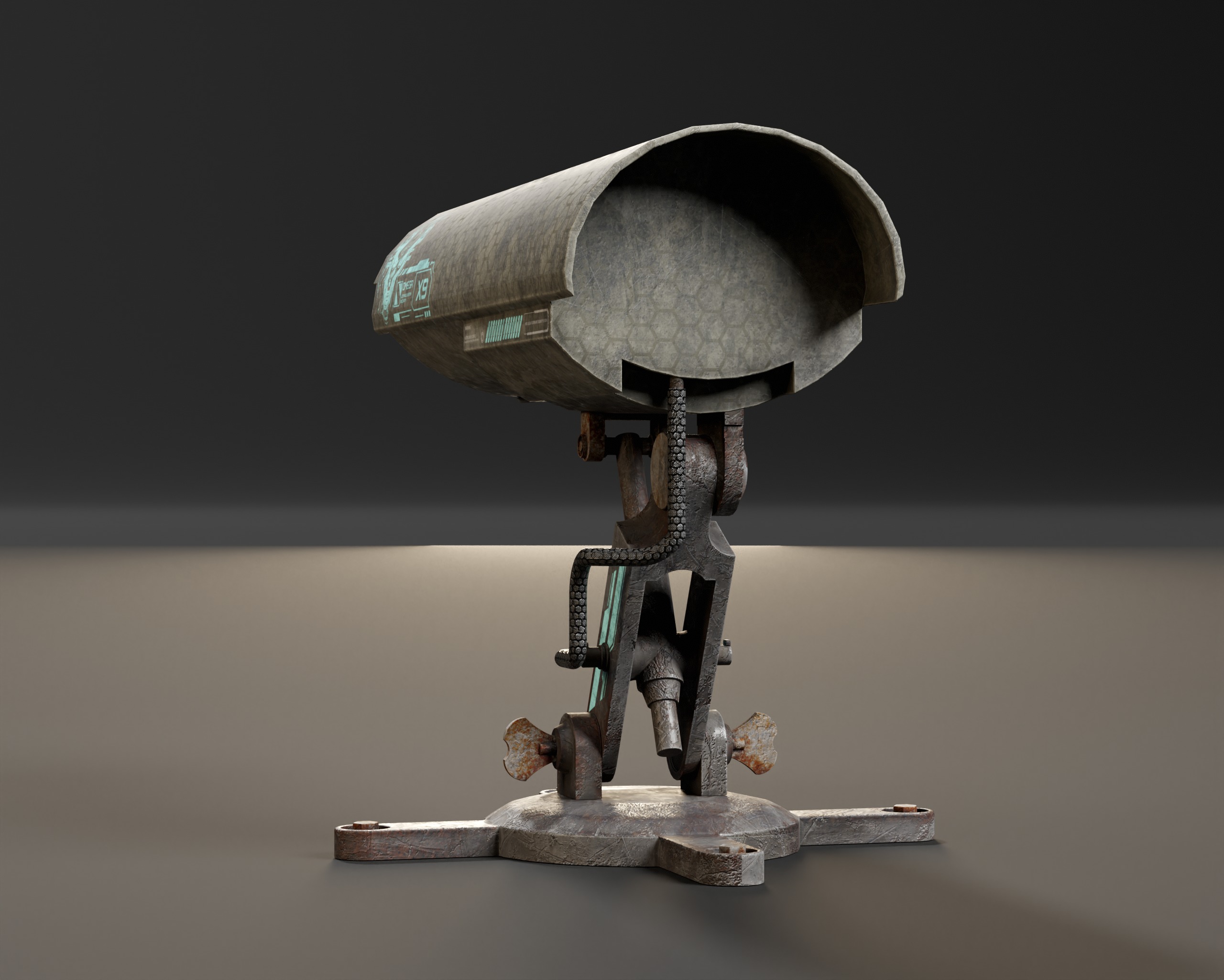 3D model Sci-Fi Grounded Security Camera VR / AR / low-poly | CGTrader