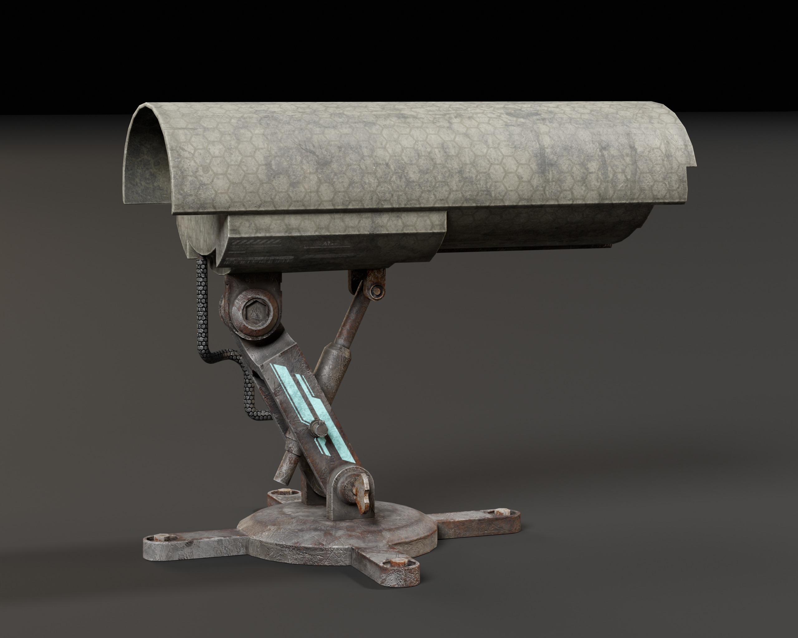 3D model Sci-Fi Grounded Security Camera VR / AR / low-poly | CGTrader