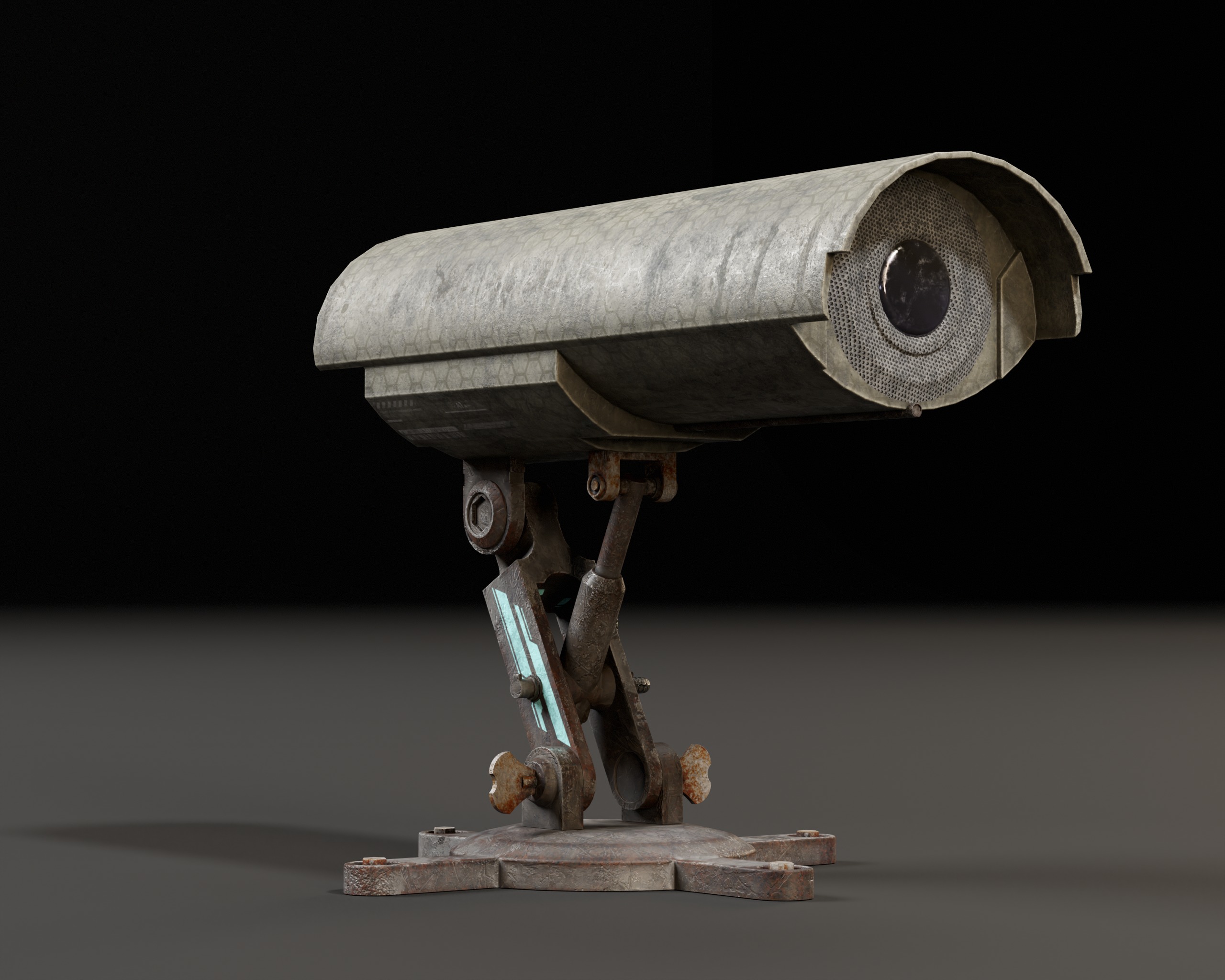 3D model Sci-Fi Grounded Security Camera VR / AR / low-poly | CGTrader