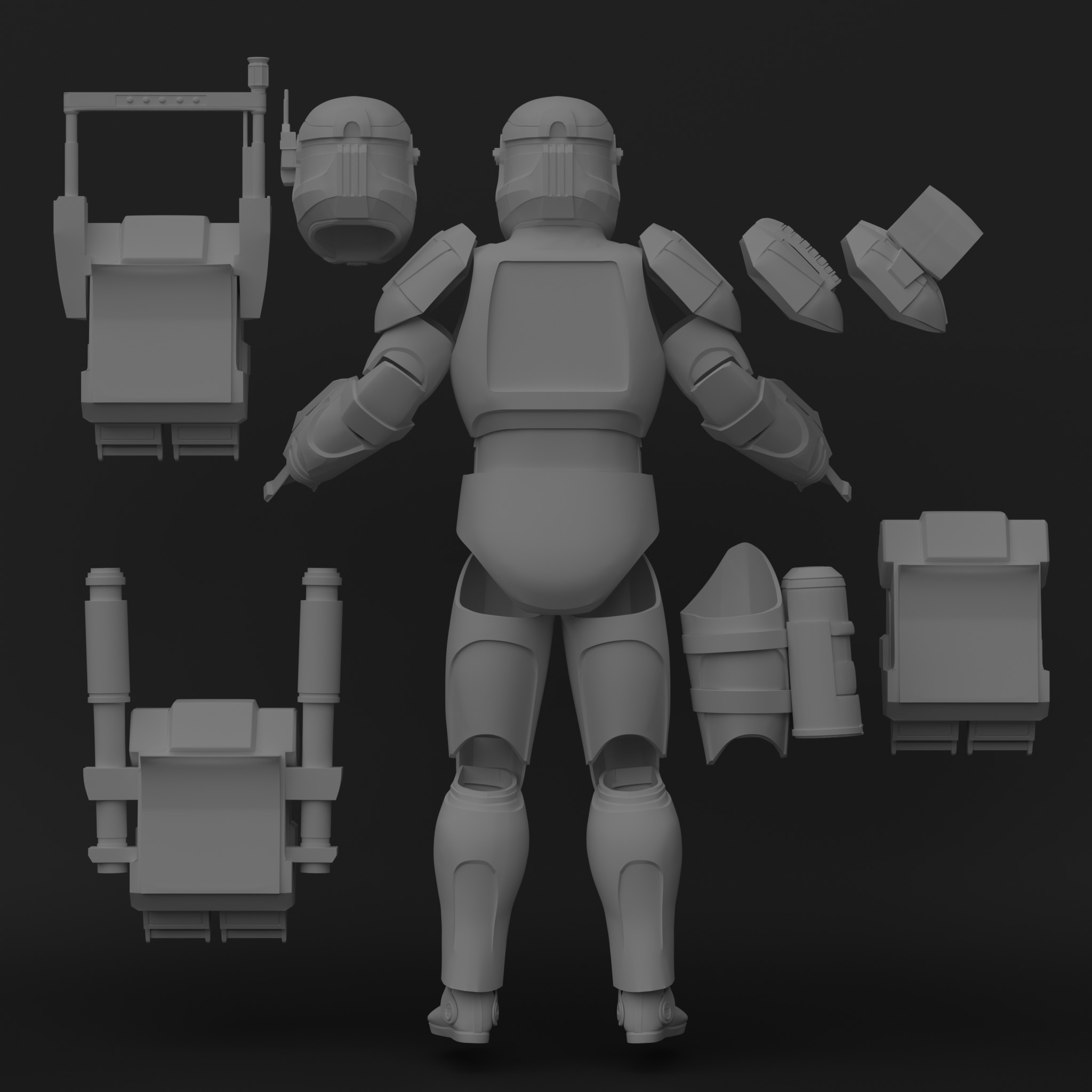 Clone Republic Commando - One12 - STL files 3D model 3D printable ...