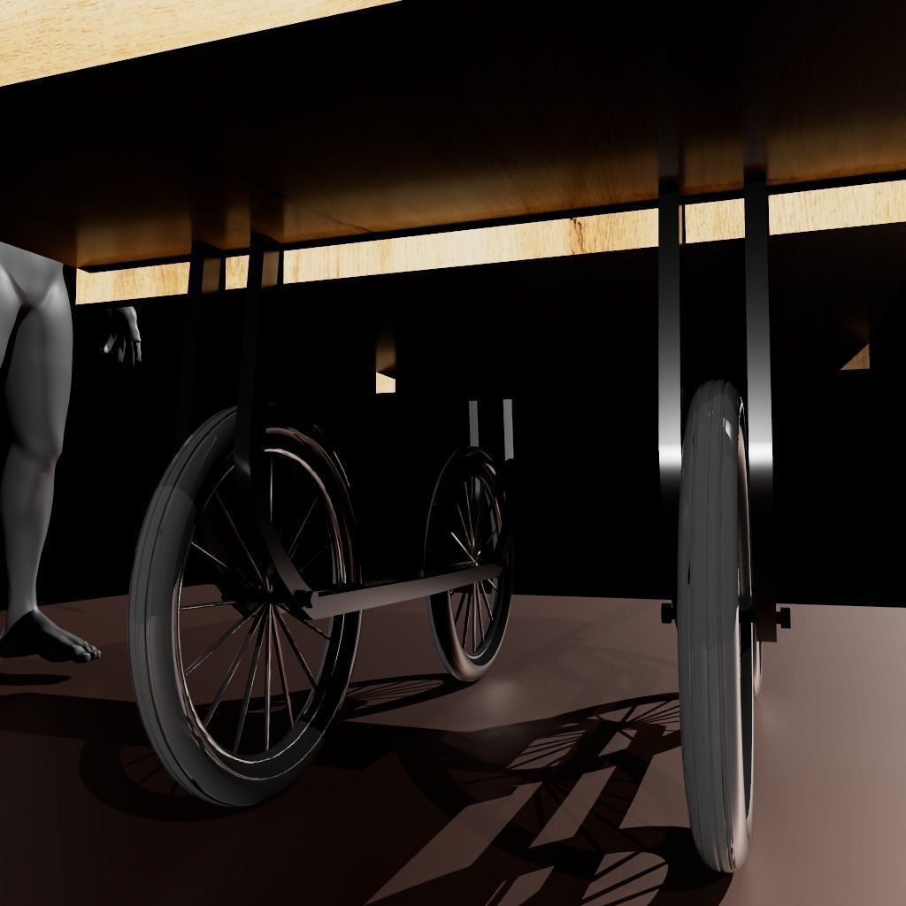 3D model South Asian Street Food Cart Traditional Rehri Thela VR / AR ...