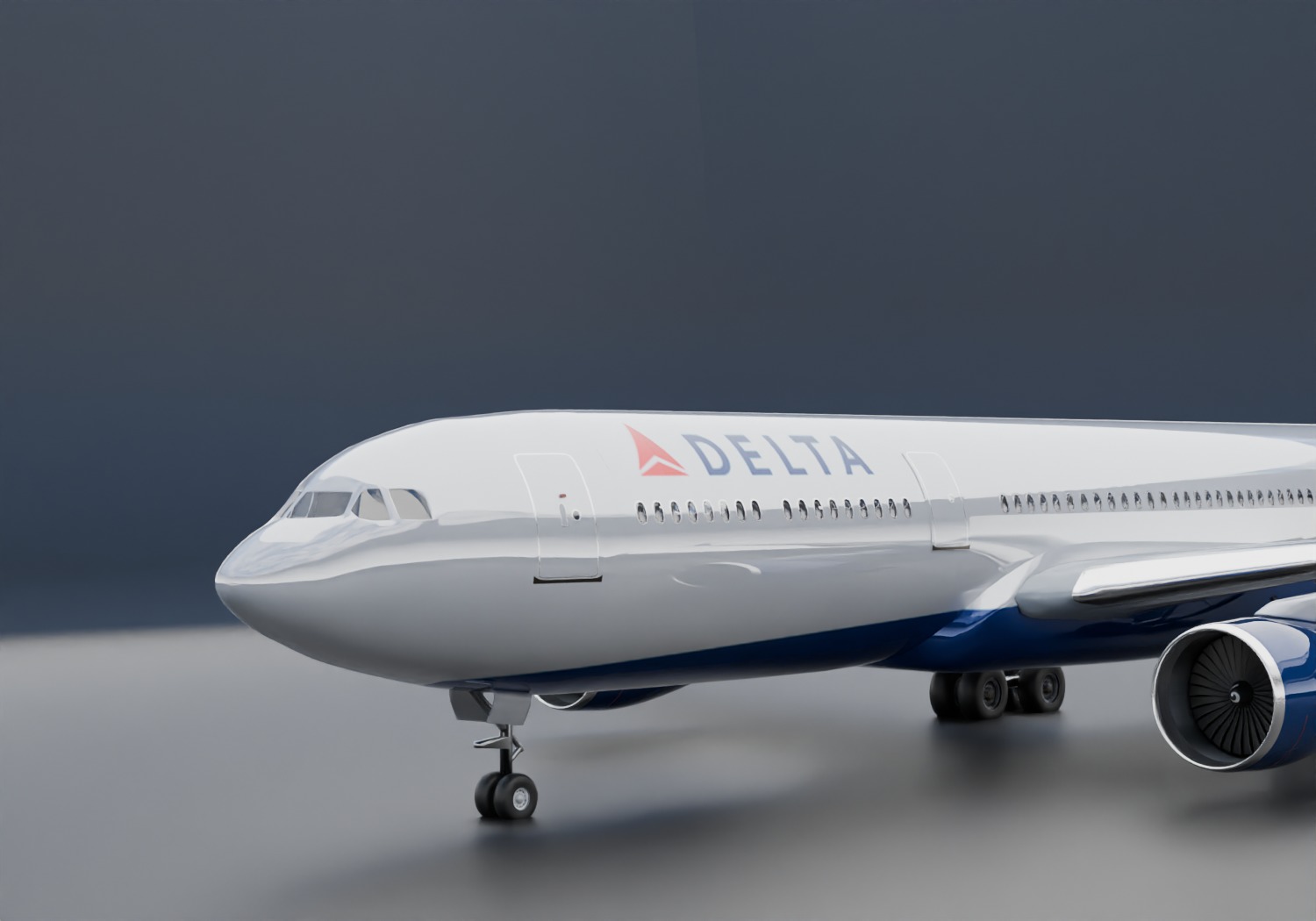 Airbus A330-300 Delta Airlines Livery 3D model | CGTrader