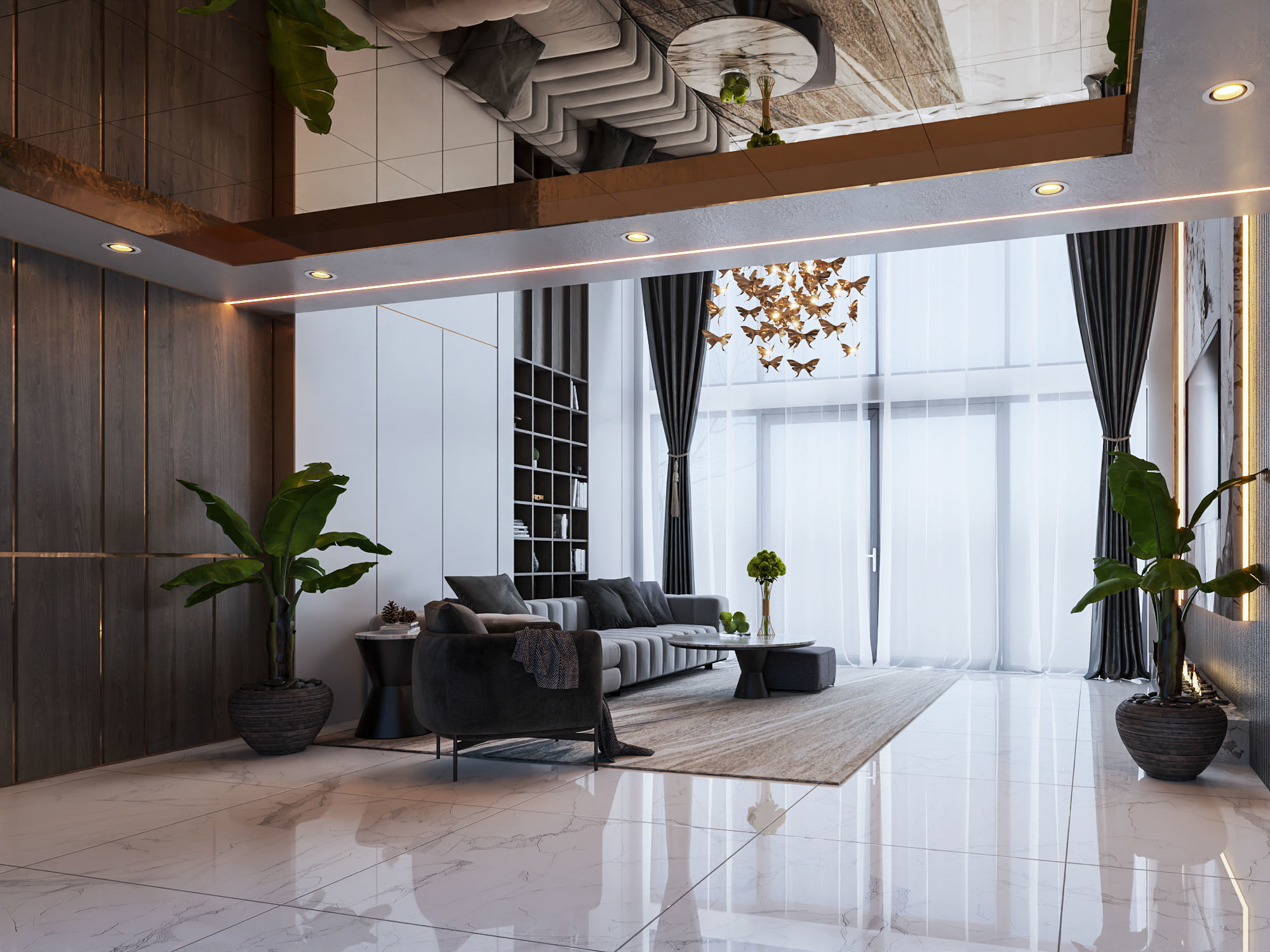 Interior home design - living room - Vray for Sketchup 3D model | CGTrader