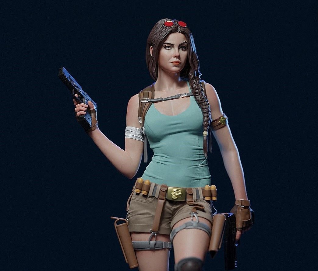 Lara croft tomb raider 3D Print Model 3D model 3D printable | CGTrader