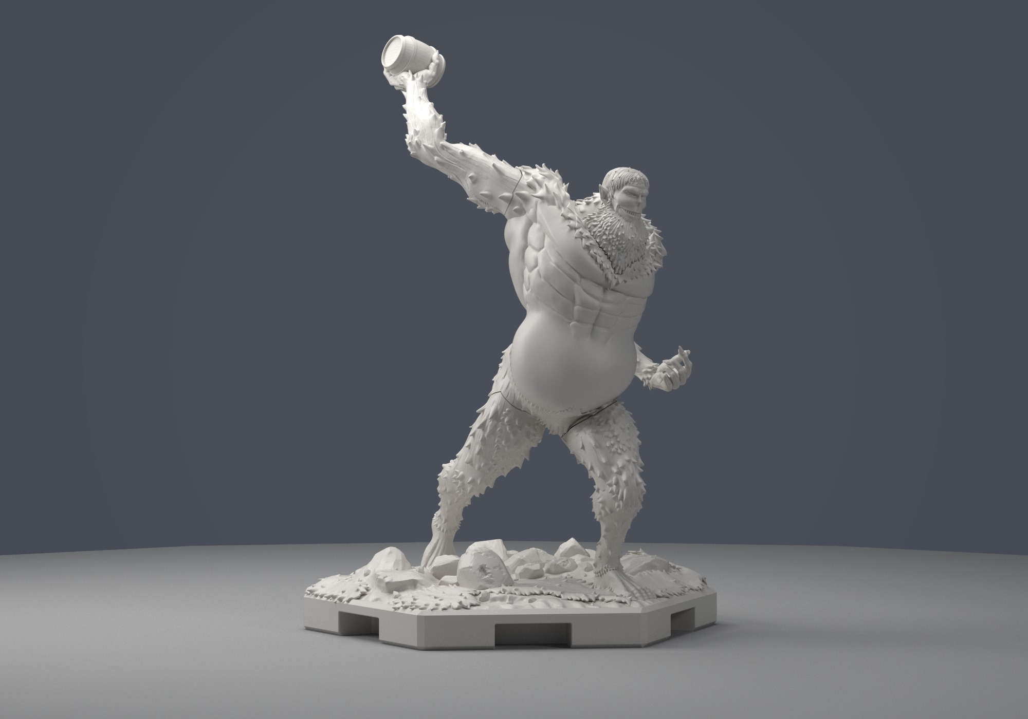 Attack on Titan Zeke Yeager Beast Titan 3D Print Model 3D model 3D ...