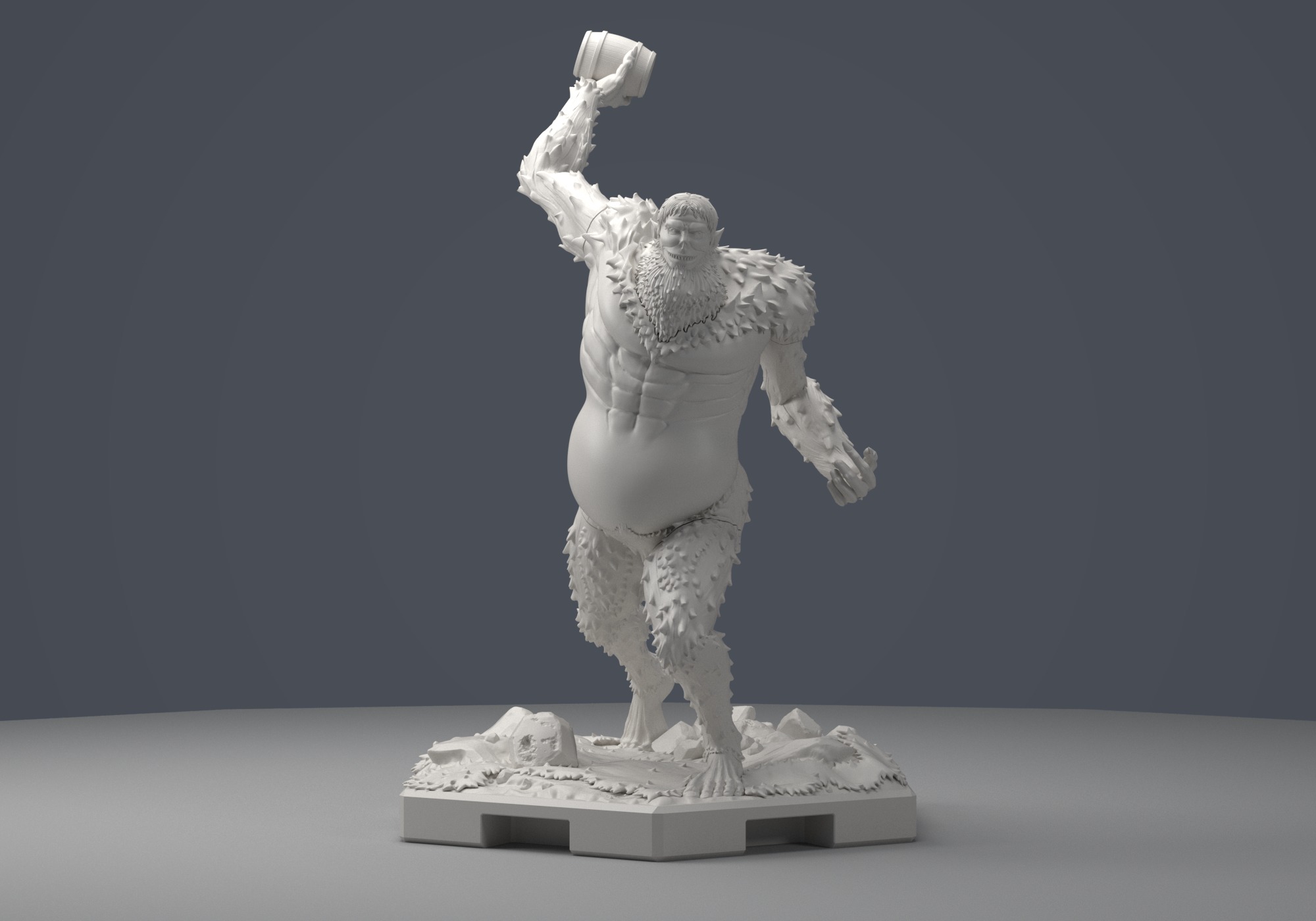 Attack on Titan Zeke Yeager Beast Titan 3D Print Model 3D model 3D ...