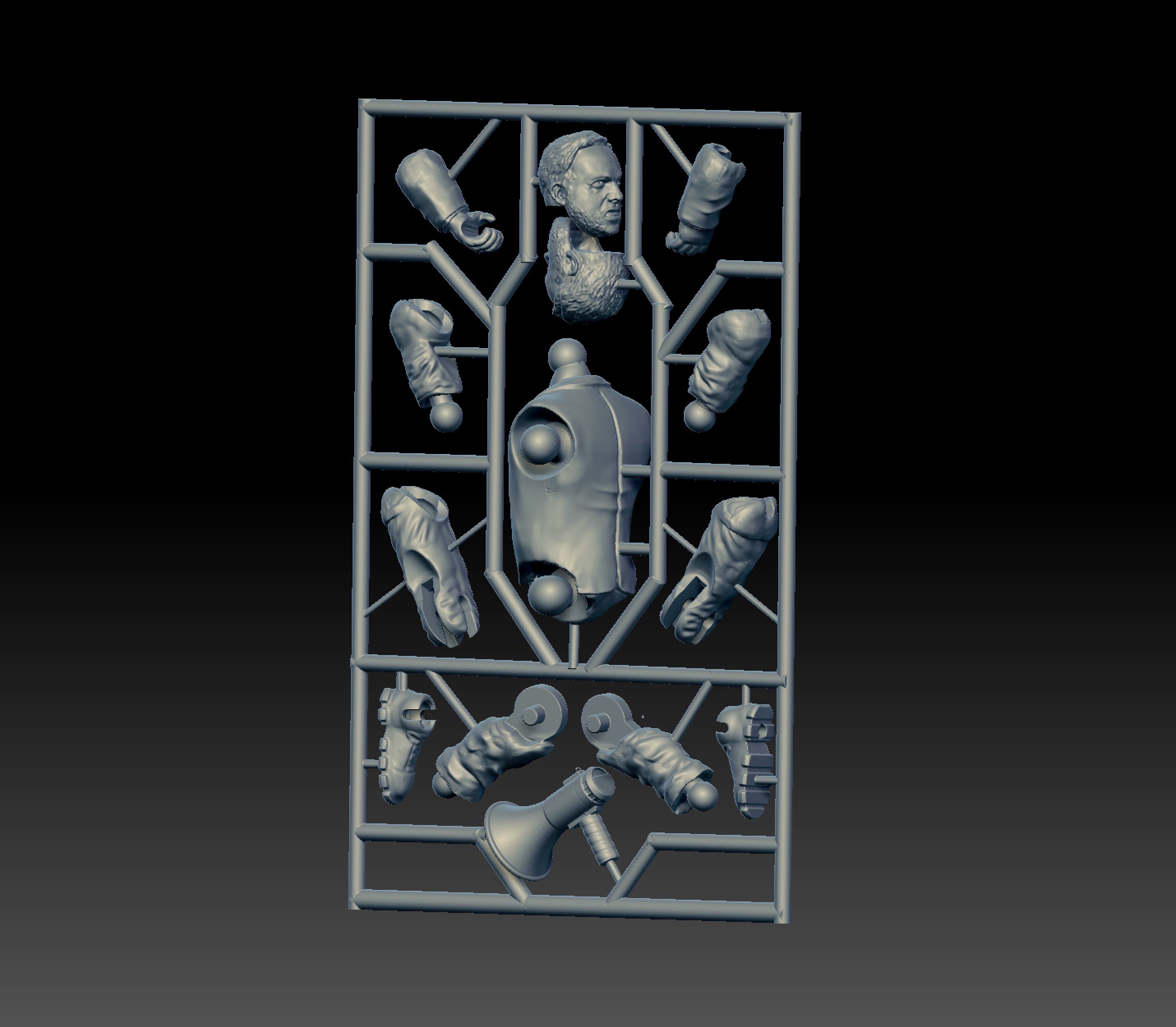 Alex Jones Action FIgure 3D model 3D printable | CGTrader