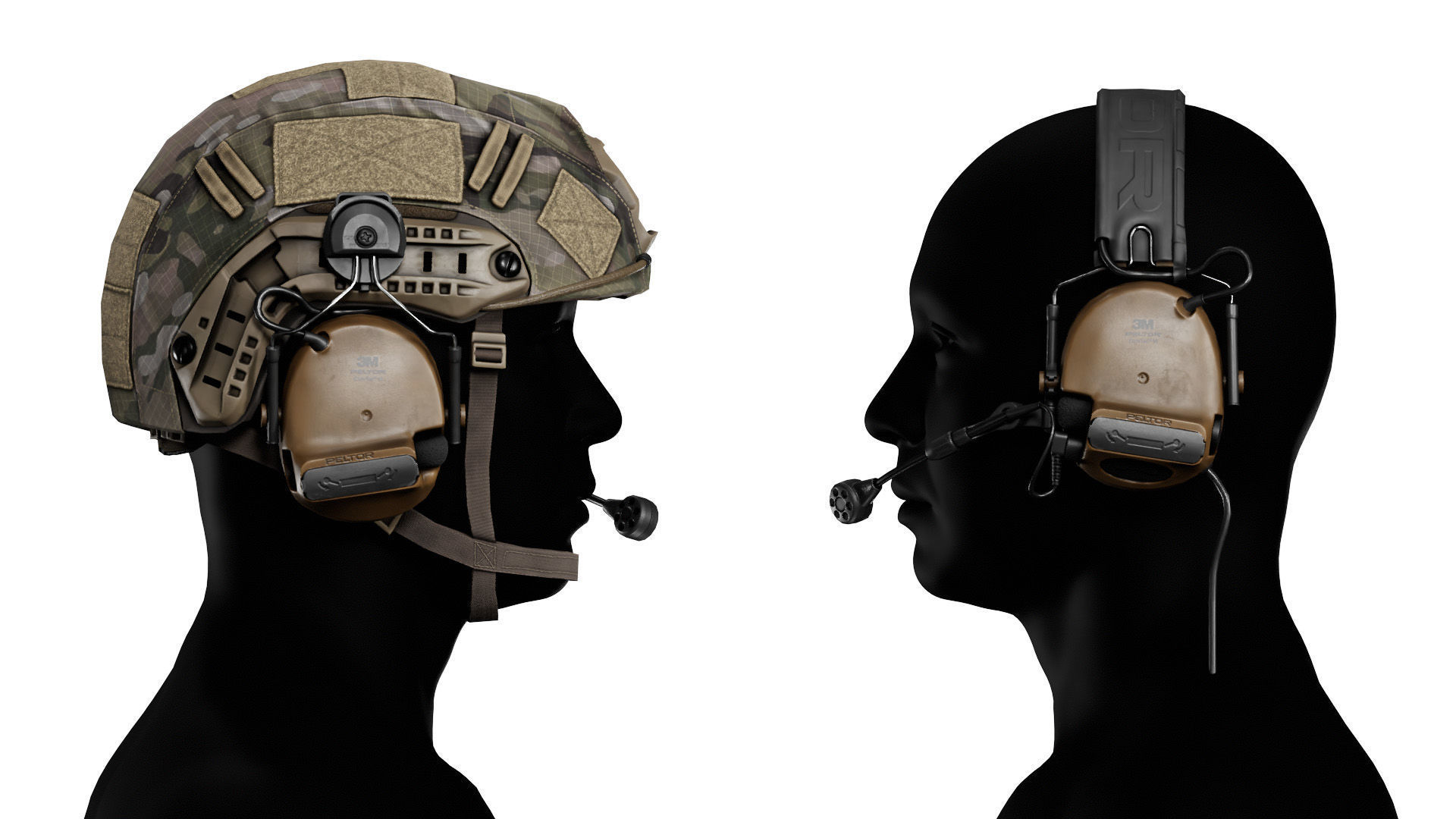 3D model 3M PELTOR COMTAC VI VR / AR / low-poly | CGTrader