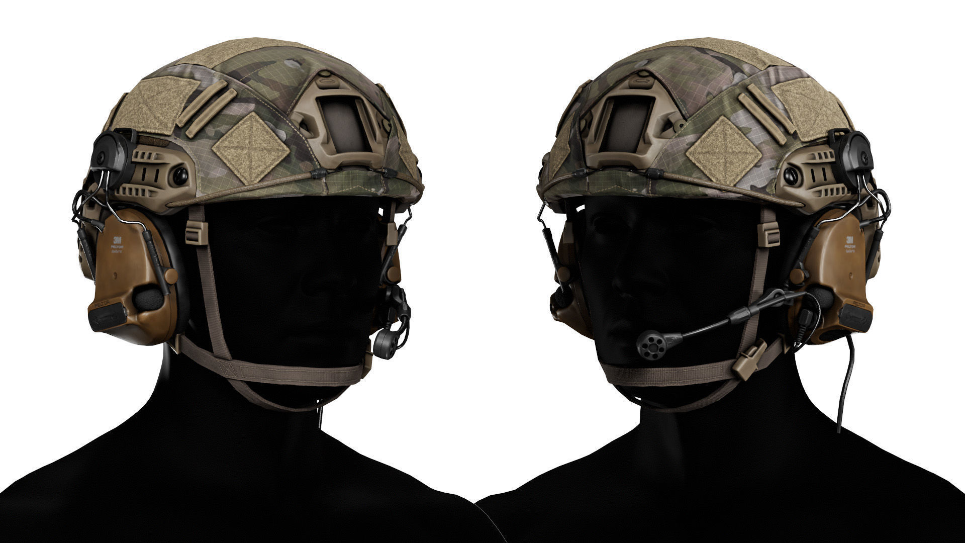 3D model 3M PELTOR COMTAC VI VR / AR / low-poly | CGTrader