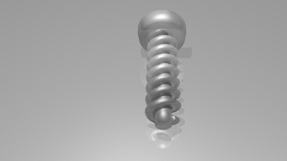 Screw silver spiral free 3D model | CGTrader