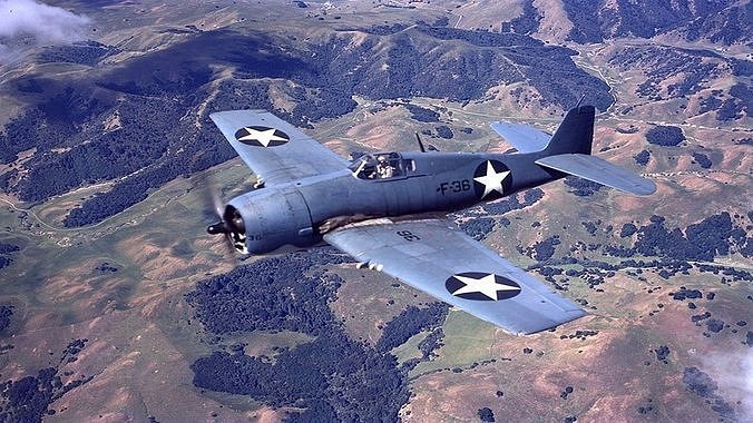 Grumman F6F Hellcat 3D model | CGTrader