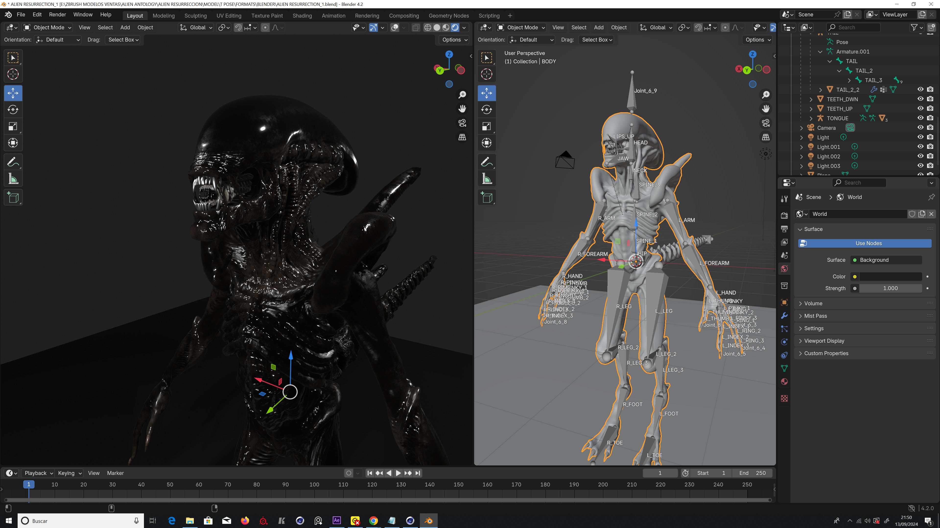 3D model XENOMORPH 3D MODEL VR / AR / low-poly | CGTrader