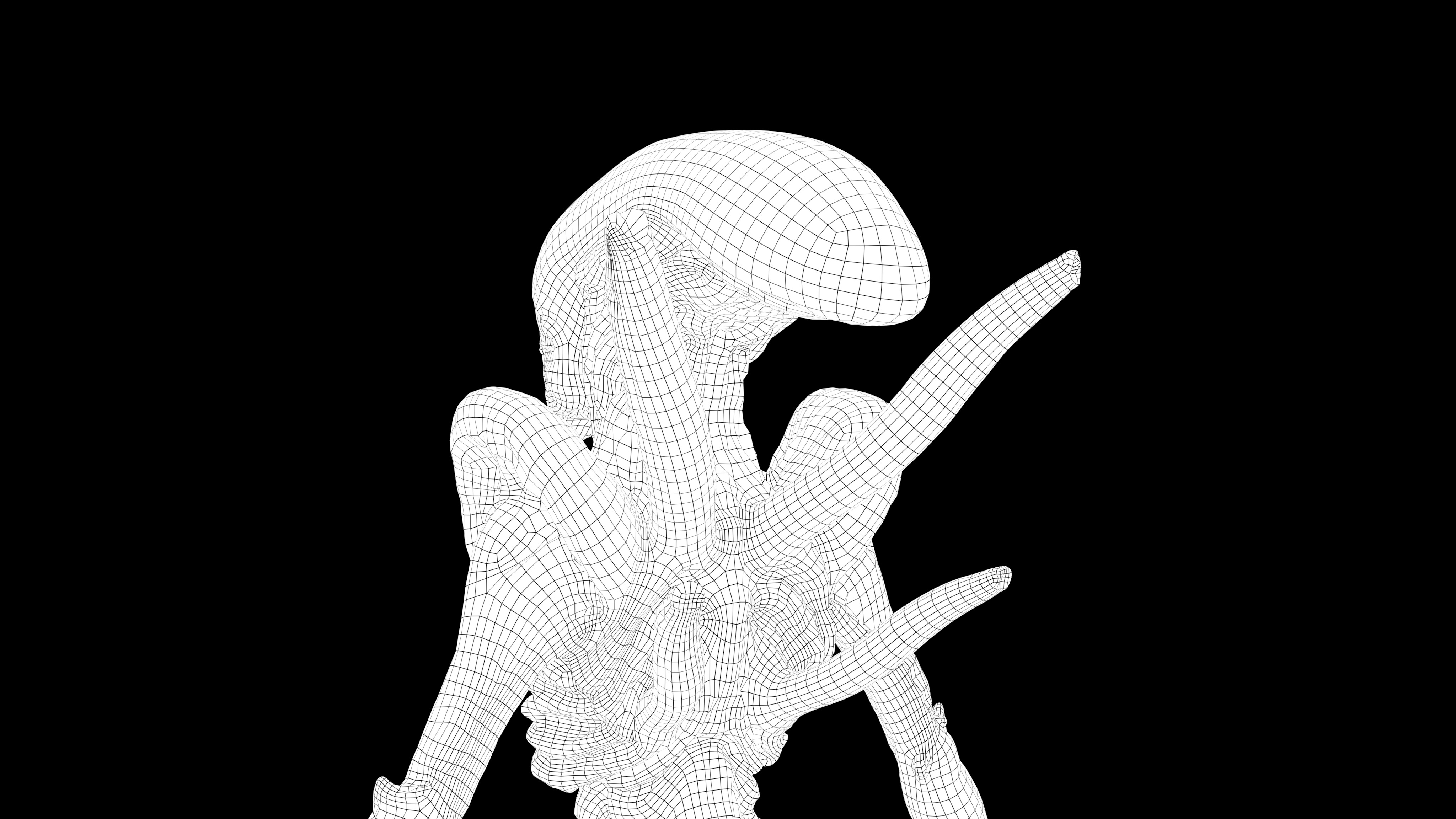 3D model XENOMORPH 3D MODEL VR / AR / low-poly | CGTrader