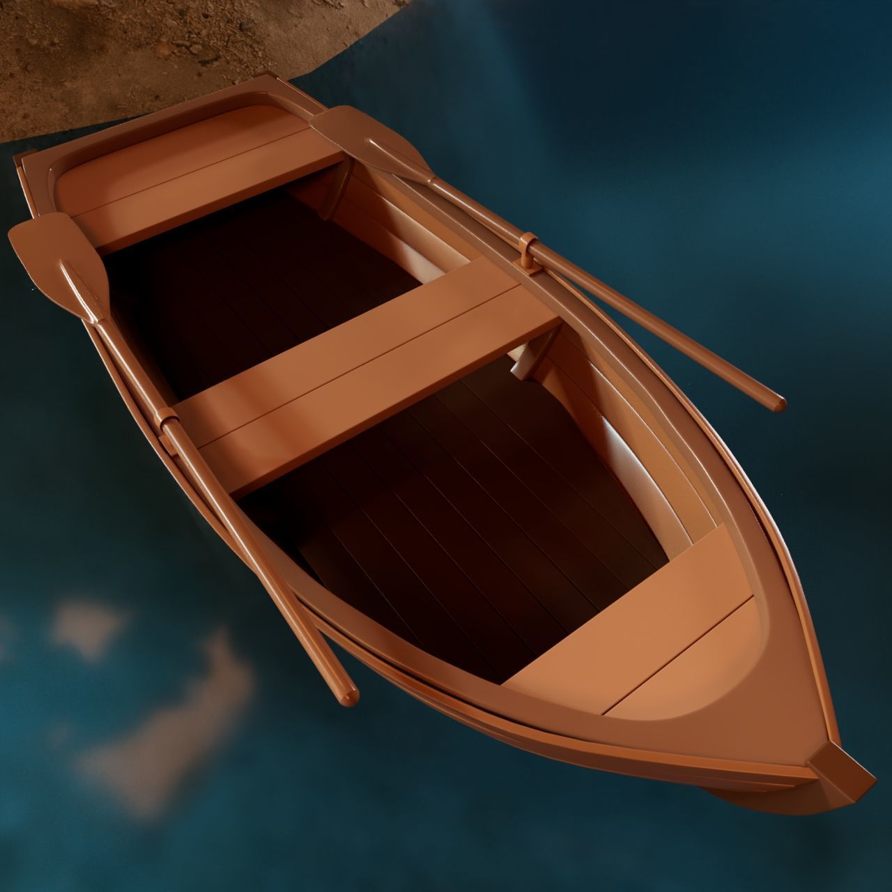 Small Boat free 3D model | CGTrader
