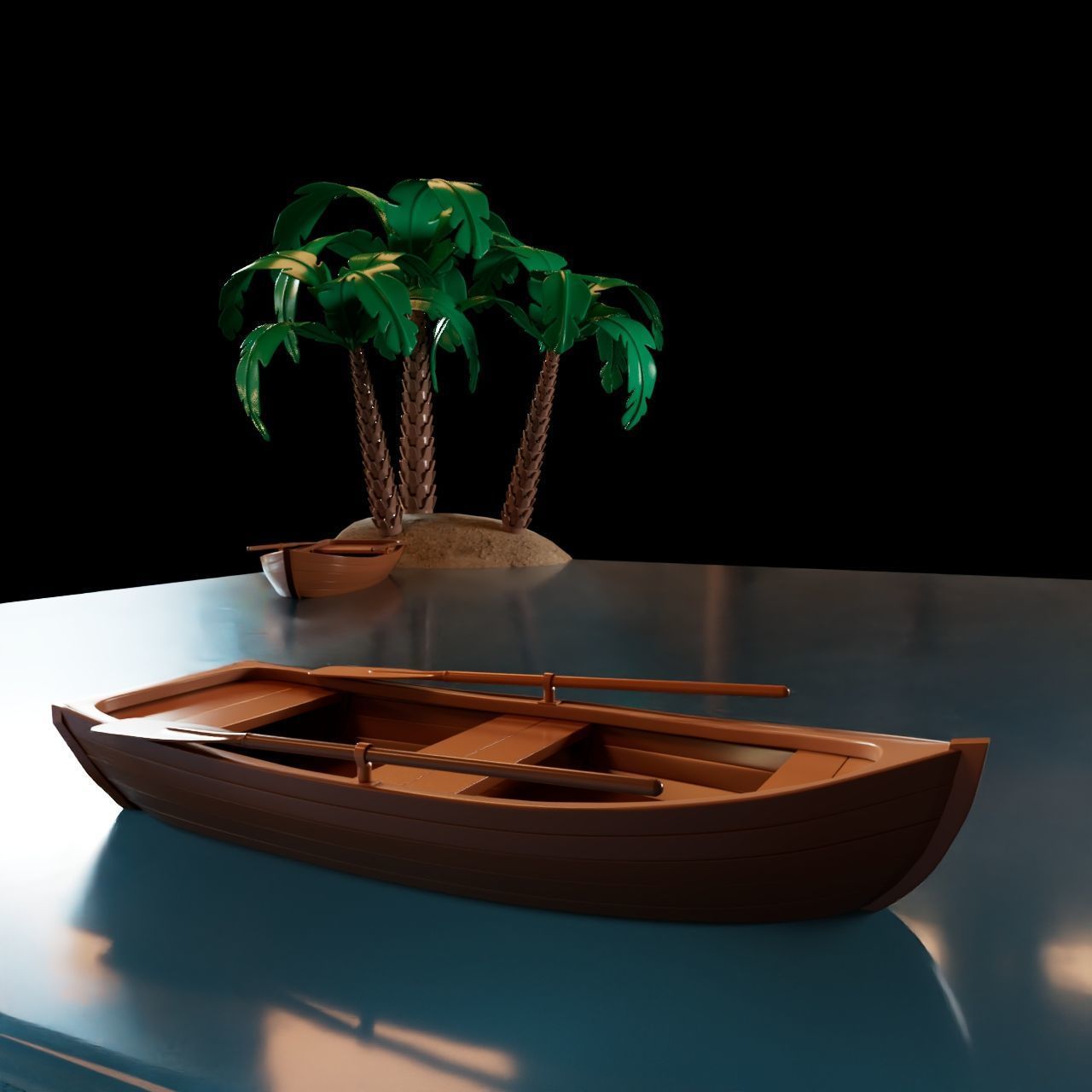 Small Boat free 3D model | CGTrader