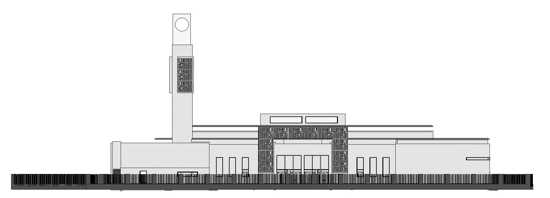 3D model Revit mosque modern design VR / AR / low-poly | CGTrader