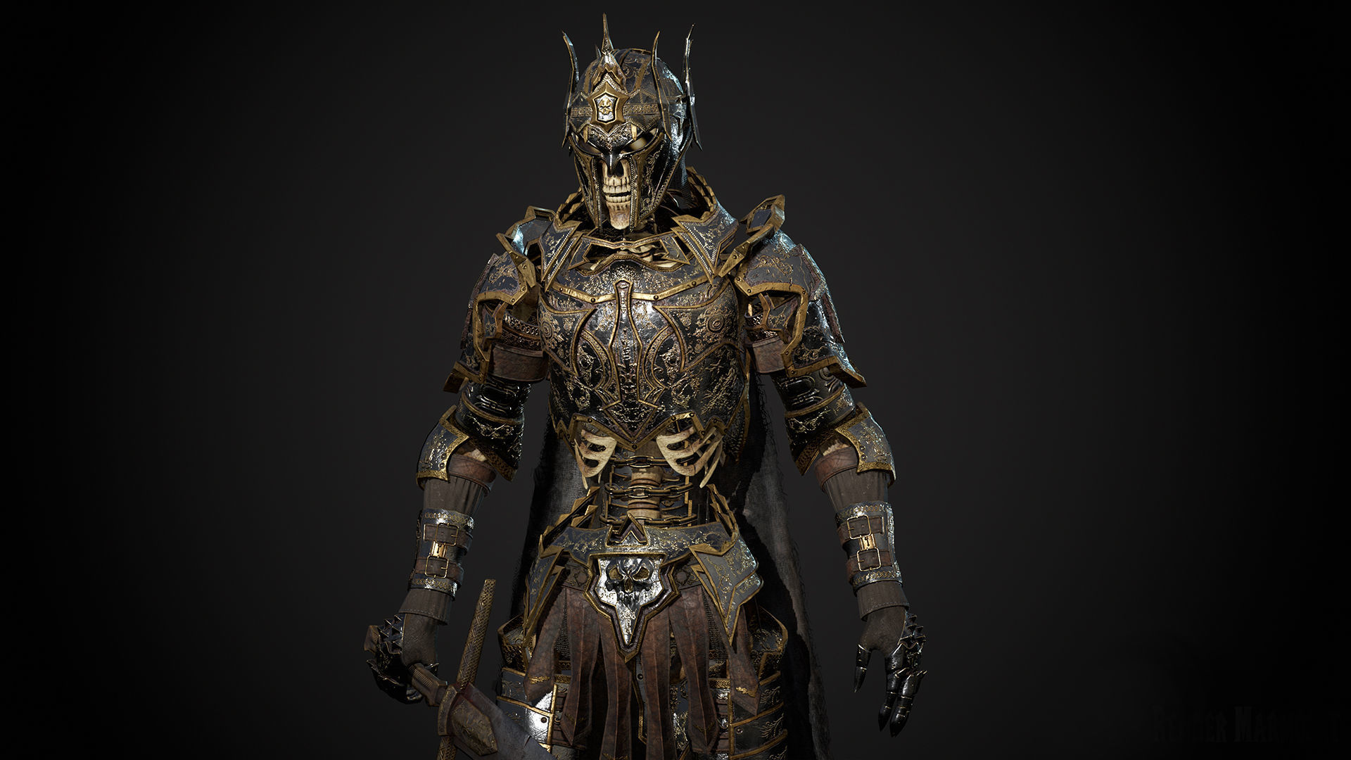 3D model Skeleton Lord VR / AR / low-poly | CGTrader