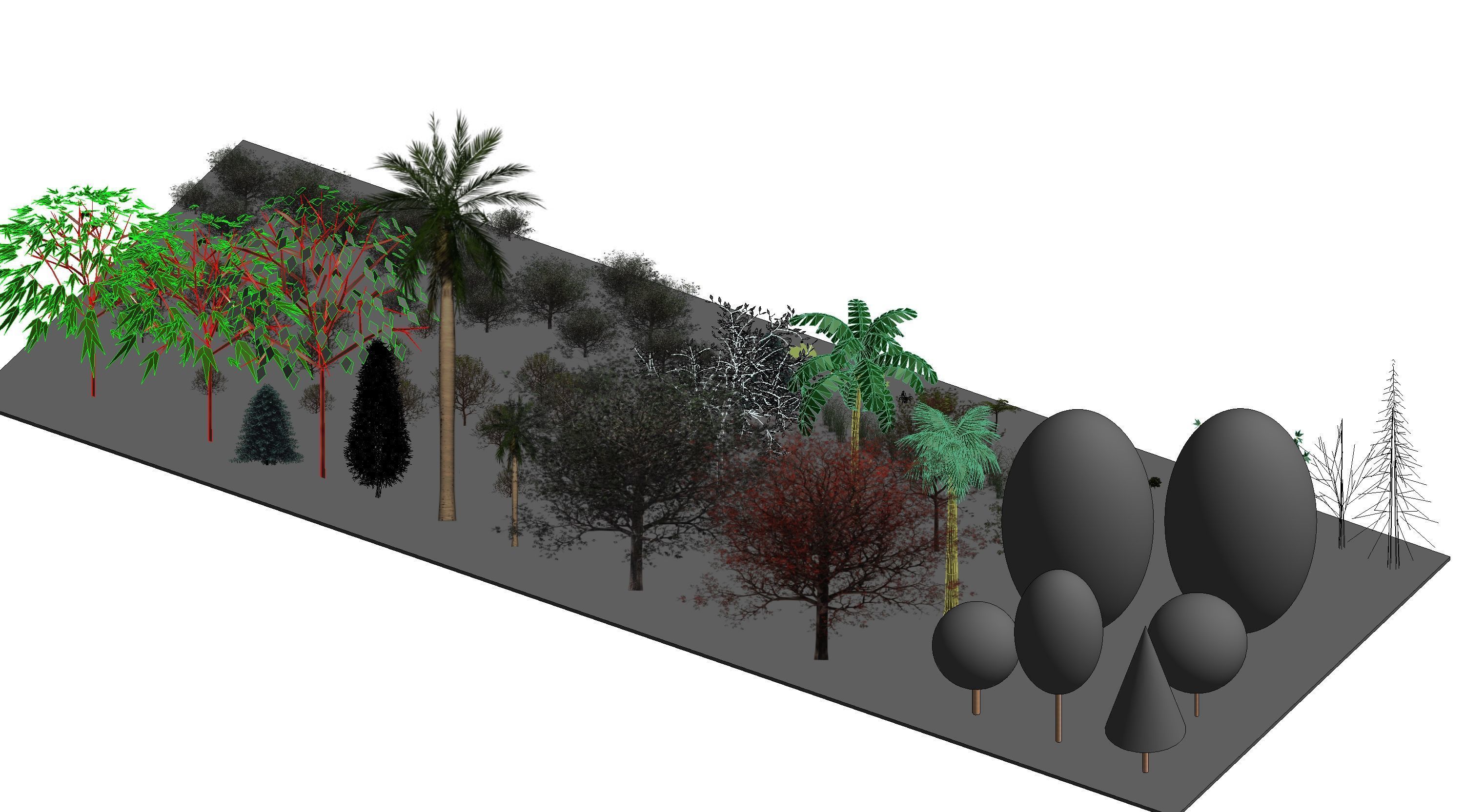 Tree Outdoor Landscape Revit Family 3D model | CGTrader