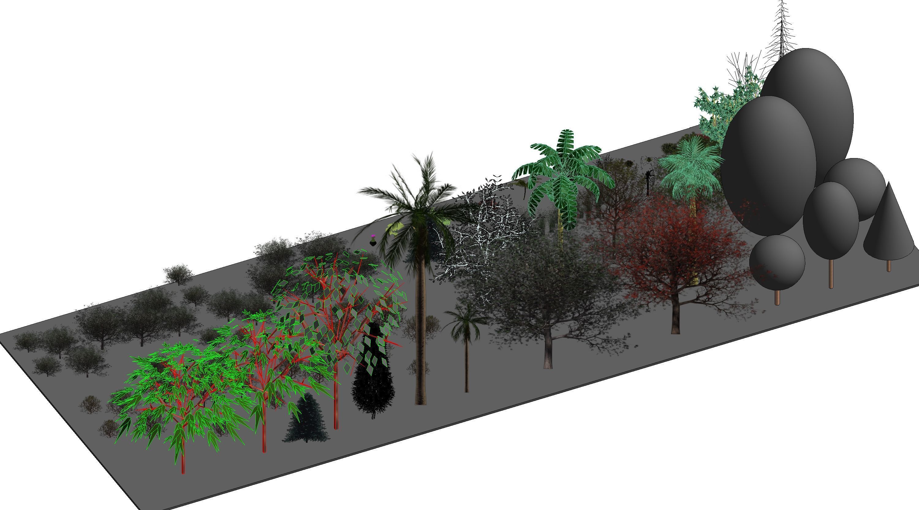 Tree Outdoor Landscape Revit Family 3D model | CGTrader