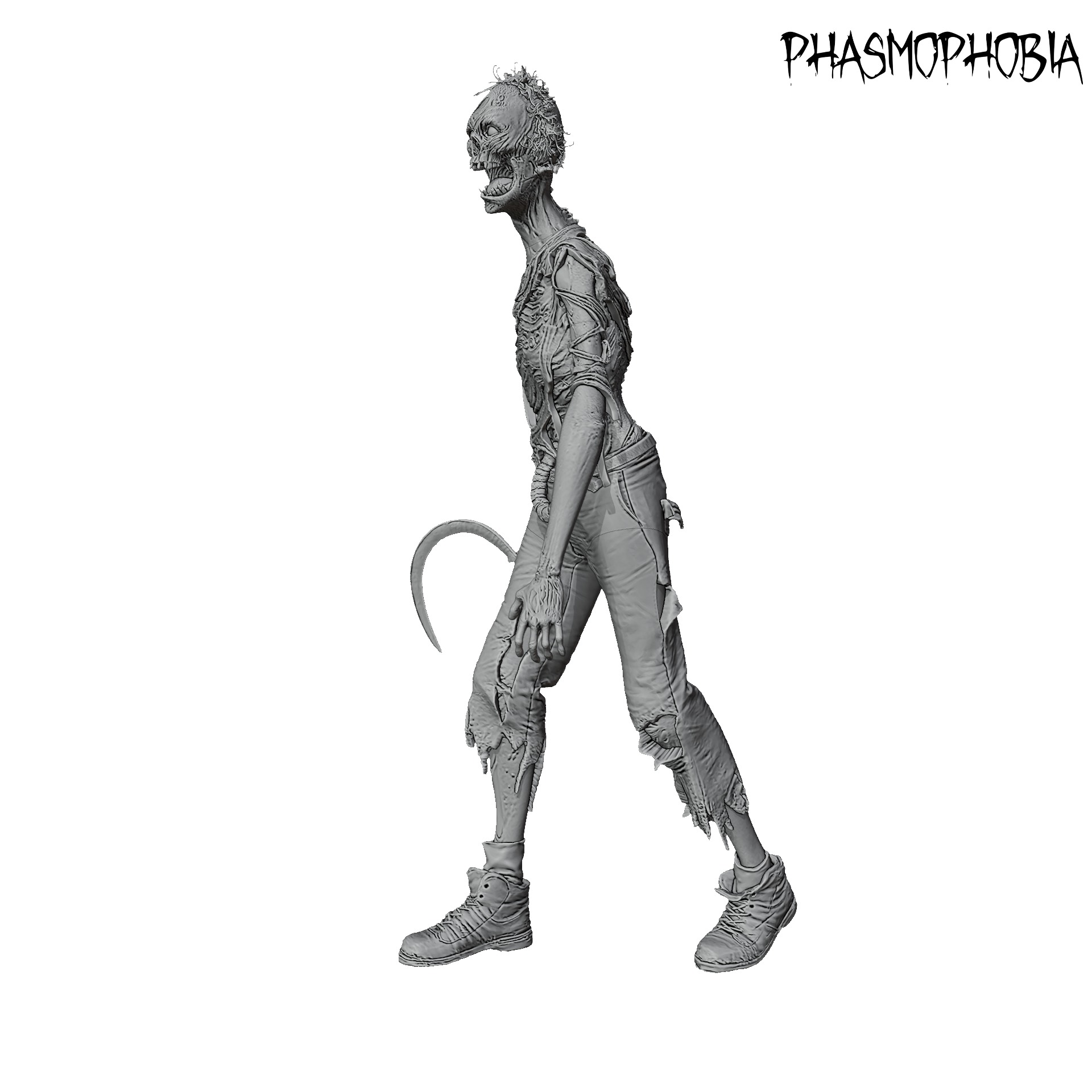 Phasmophobia Ghost Zombie Skeleton male plus BUST 3D model 3D printable ...