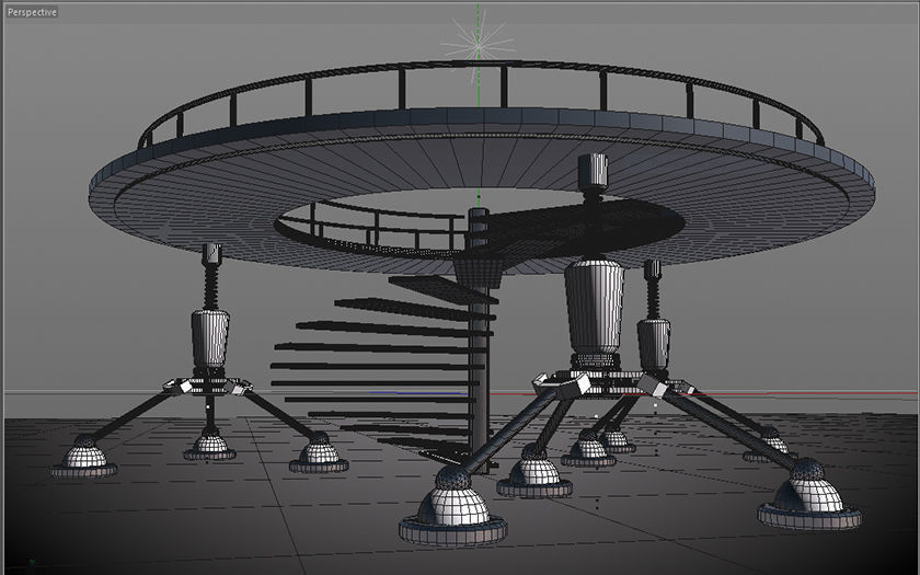 Sci Fi Observation Deck free 3D model | CGTrader