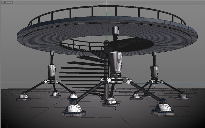 Sci Fi Observation Deck free 3D model | CGTrader