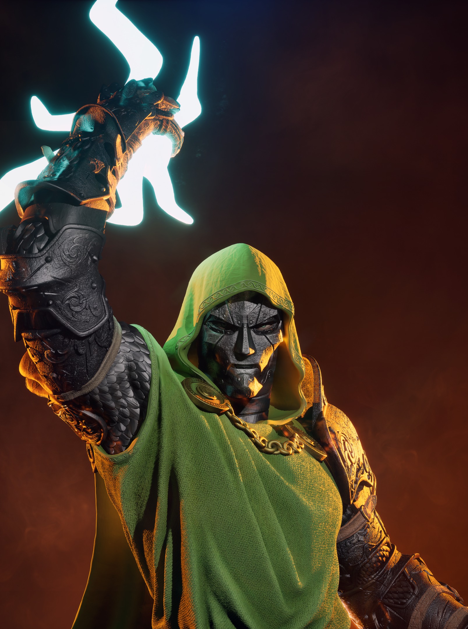 Dr doom statue 3D model 3D printable | CGTrader