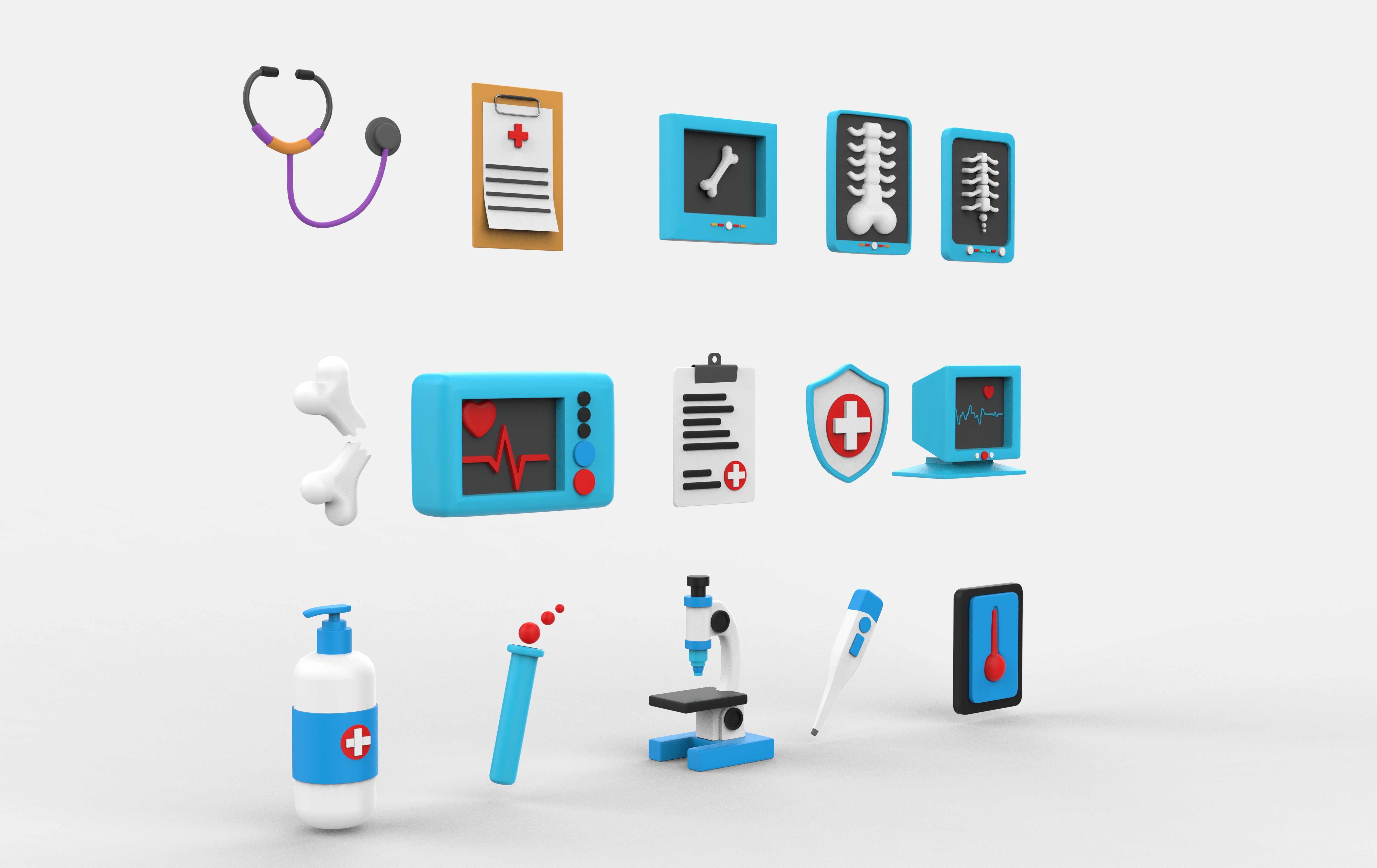 medical icon 3D model animated | CGTrader
