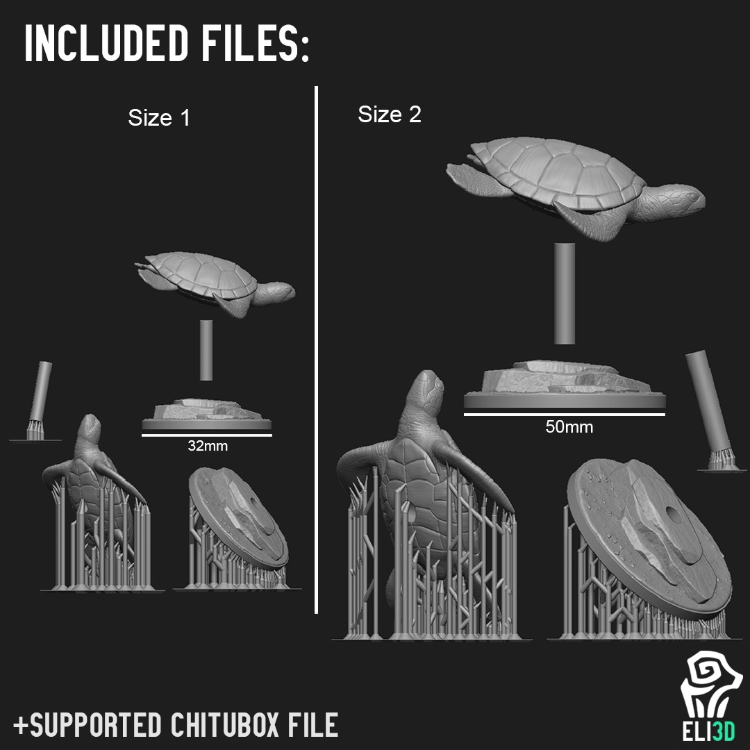 Sea Turtle - Animal 3D model 3D printable | CGTrader