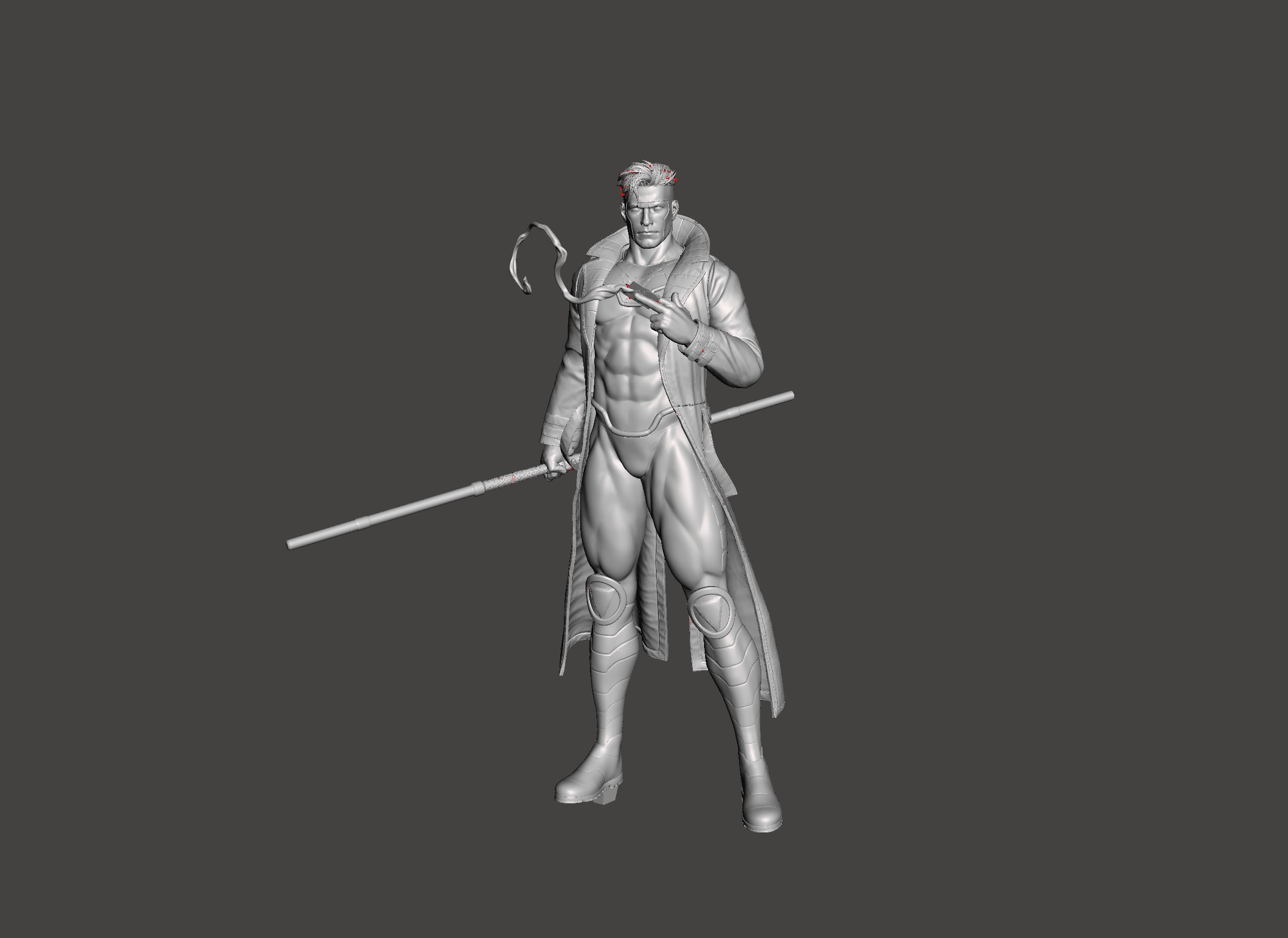 gambit with base 3d model stl 3d print ready 3D model 3D printable ...