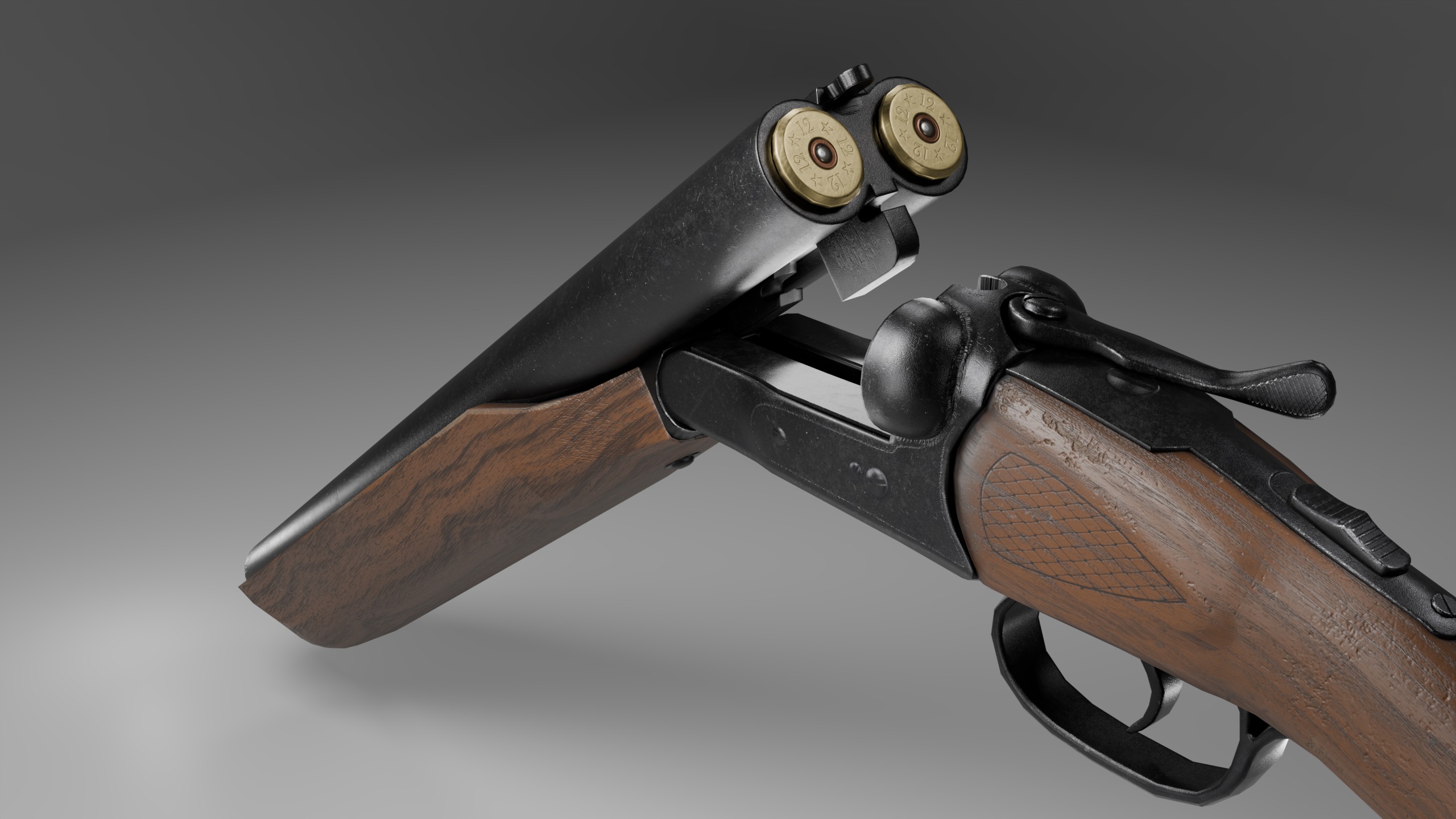 3D model Western Sawed-off VR / AR / low-poly | CGTrader