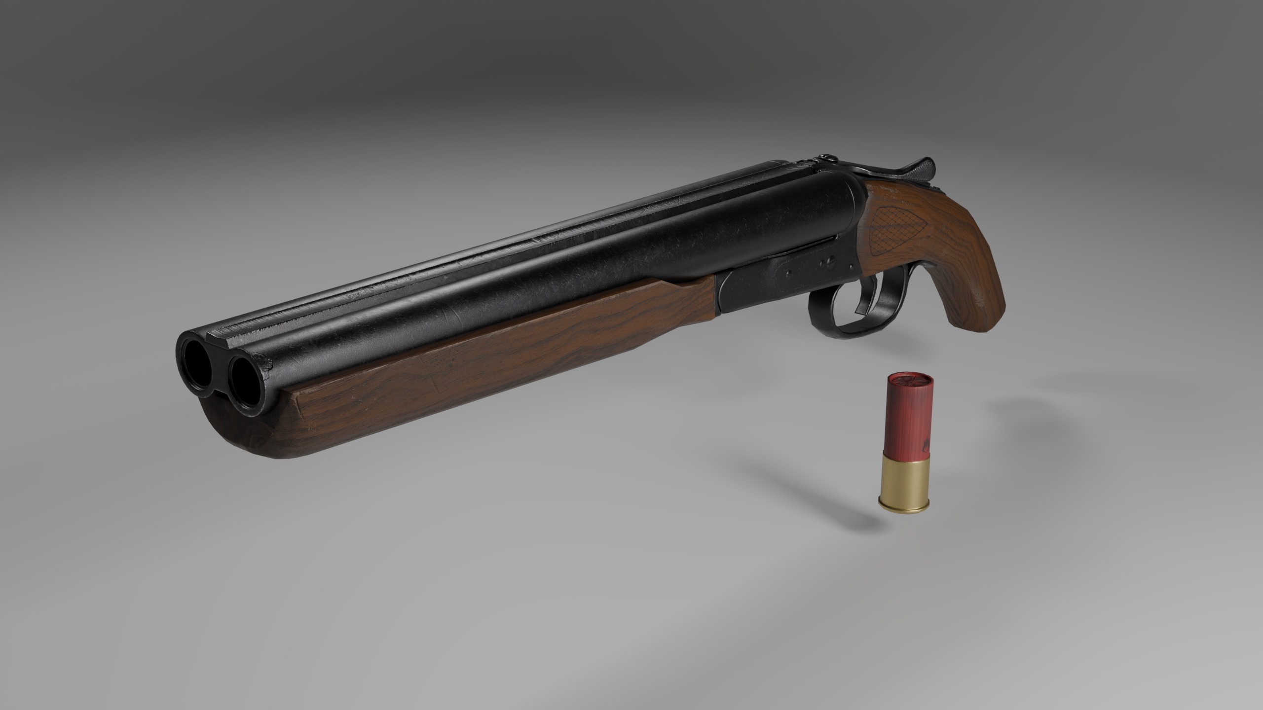 3D model Western Sawed-off VR / AR / low-poly | CGTrader