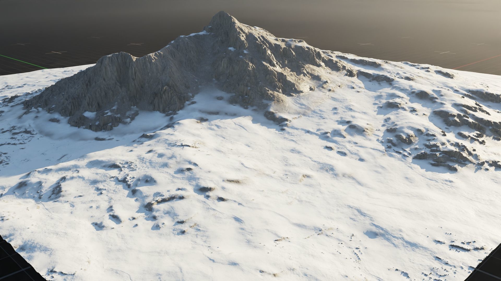 Tundra Mountain Terrain 2 3D model | CGTrader