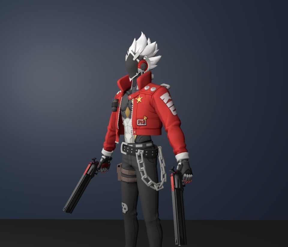 billy kid 3D model animated rigged | CGTrader