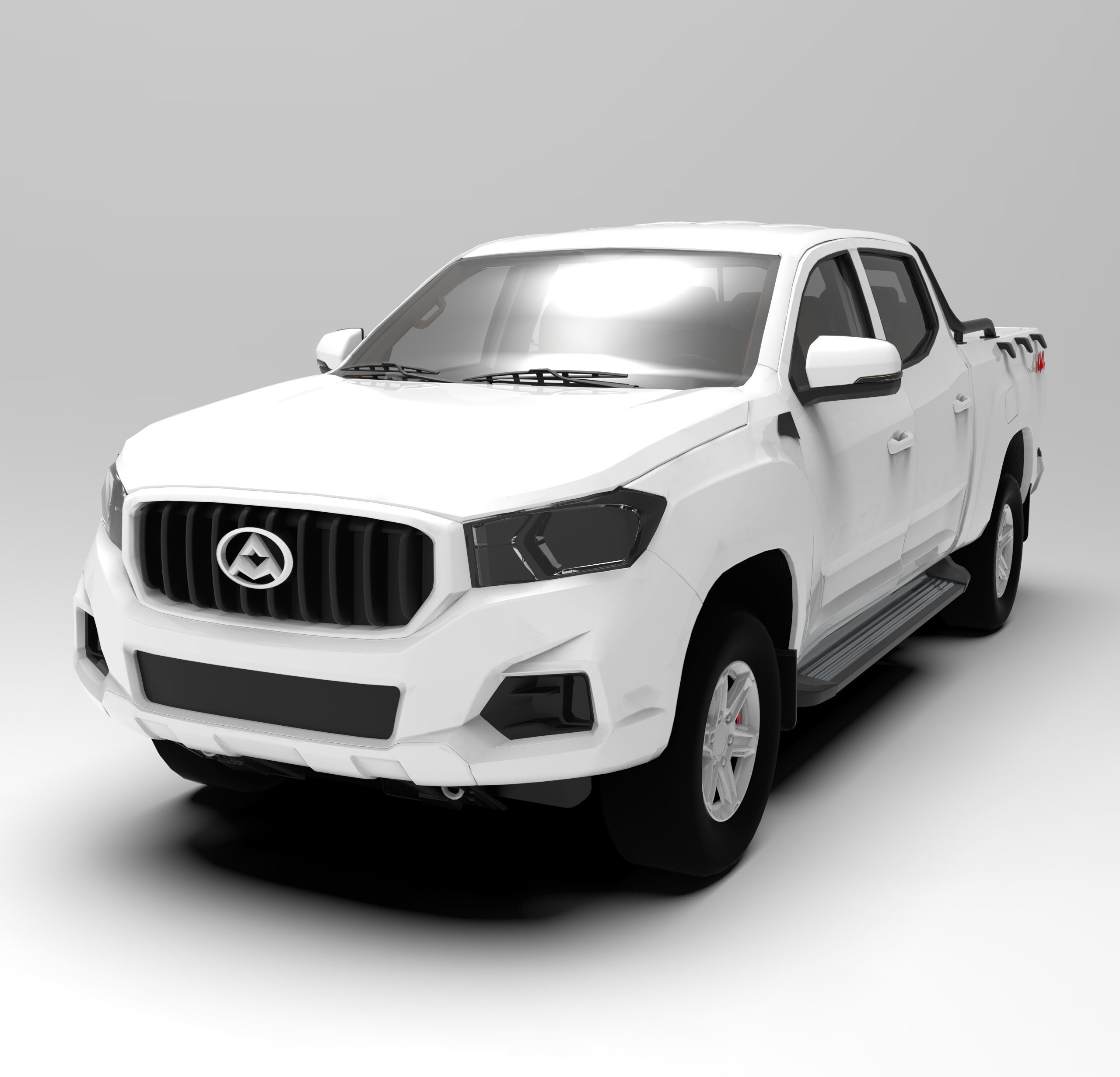 Maxus T60 Double Cab free VR / AR / low-poly 3D model | CGTrader