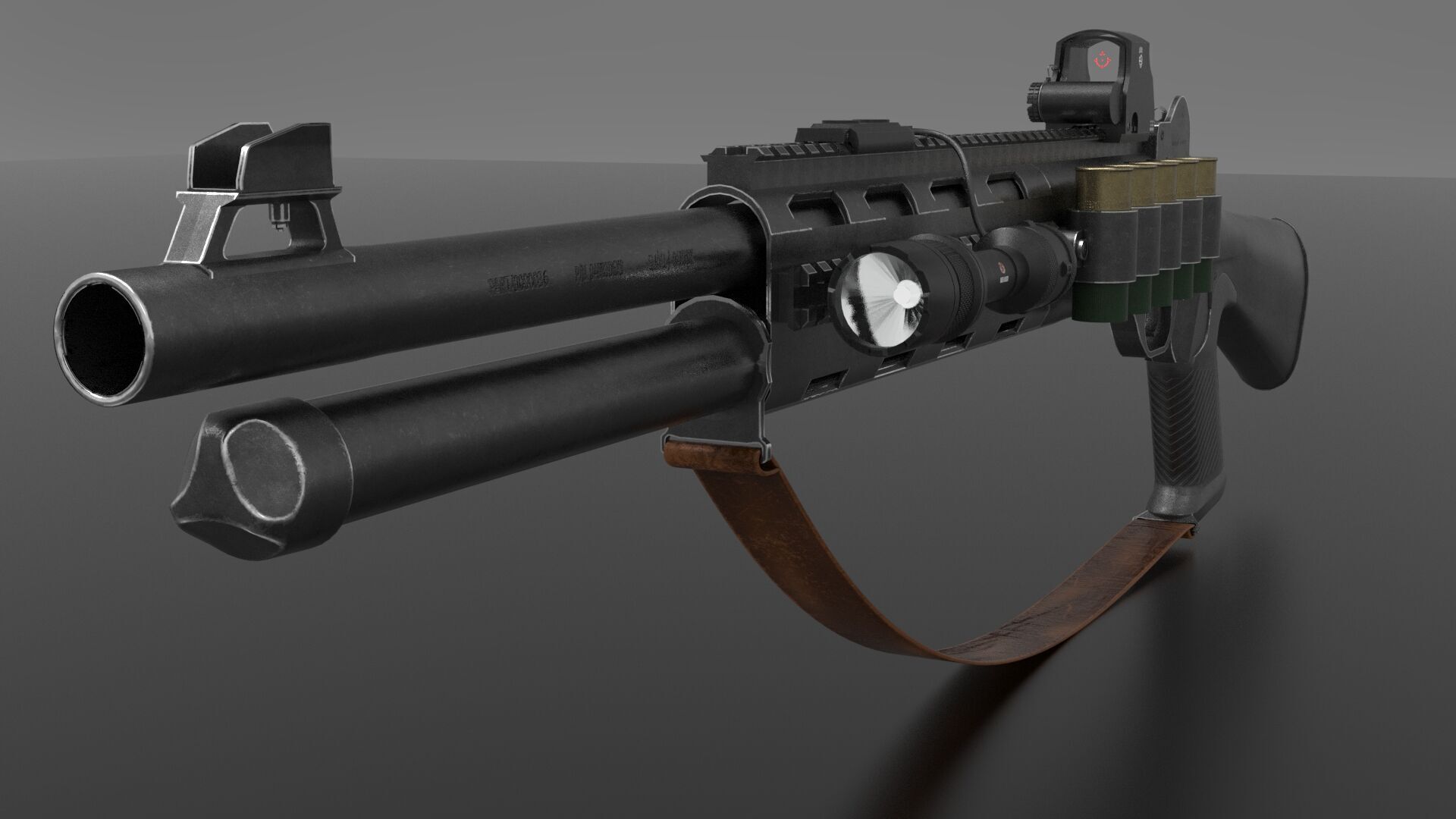 3D model Shotgun 90 Fps - Tps VR / AR / low-poly | CGTrader