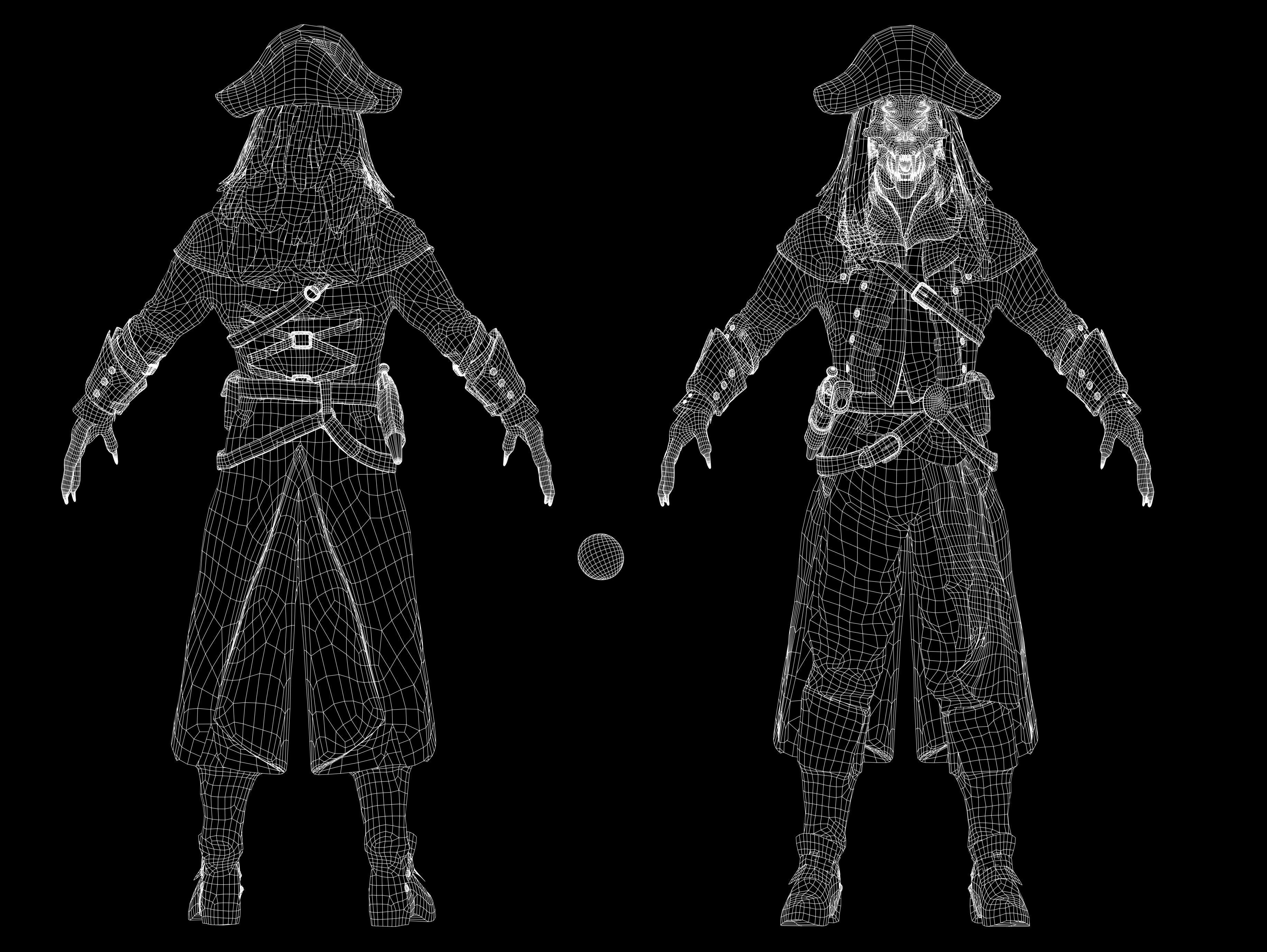 3D model Captain Nathaniel Flint VR / AR / low-poly | CGTrader