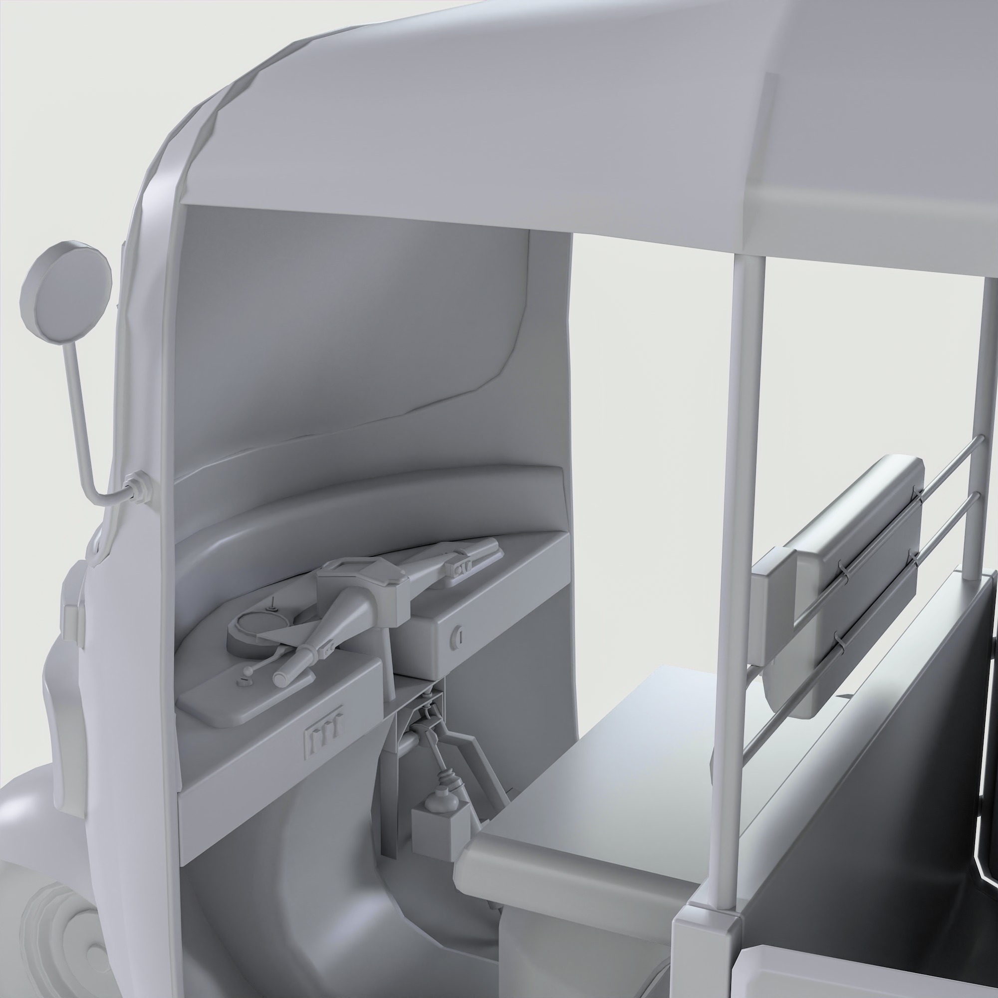 3D model Low Poly Auto Rickshaw - Game-Ready 3D Model with PBR Textures ...