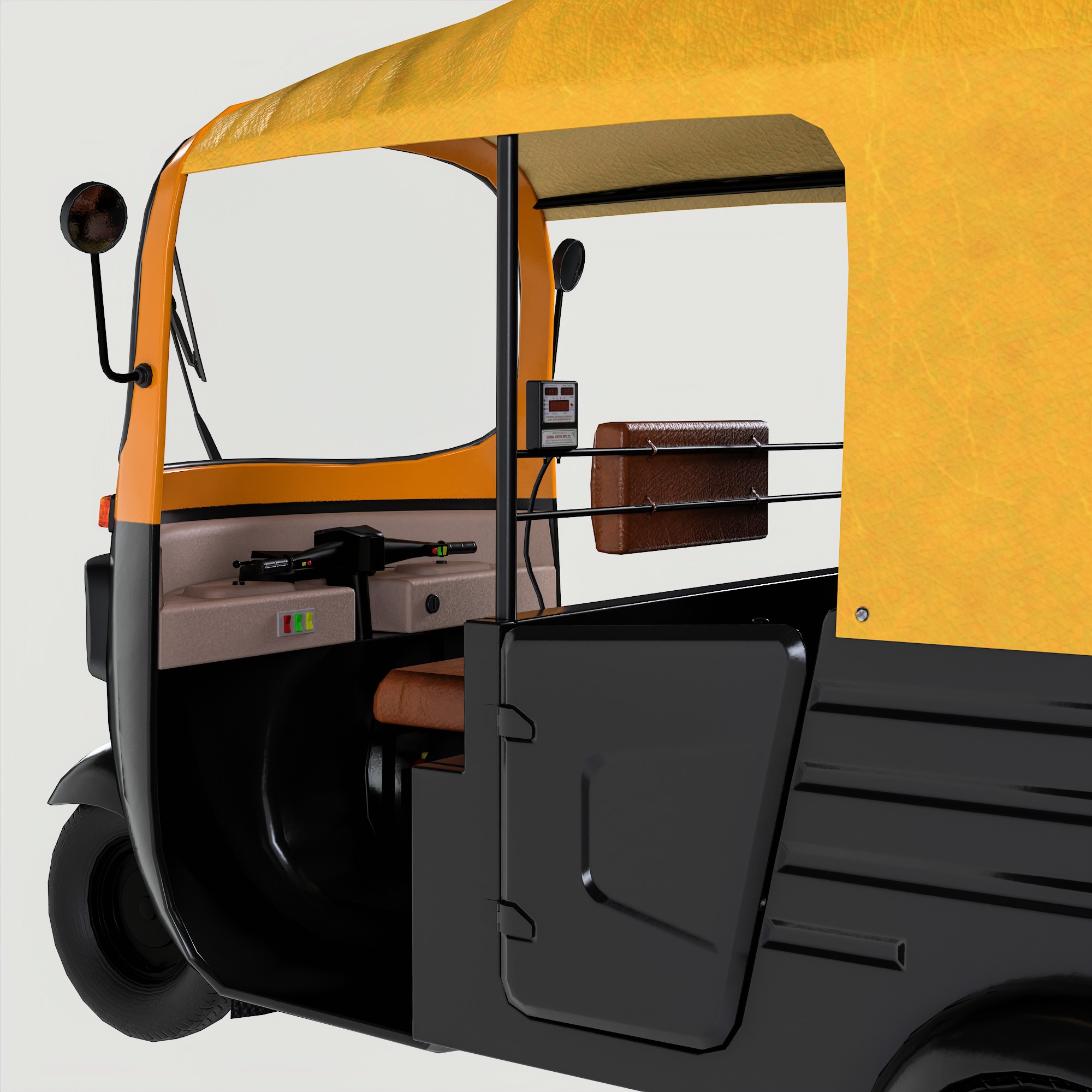 3D model Low Poly Auto Rickshaw - Game-Ready 3D Model with PBR Textures ...