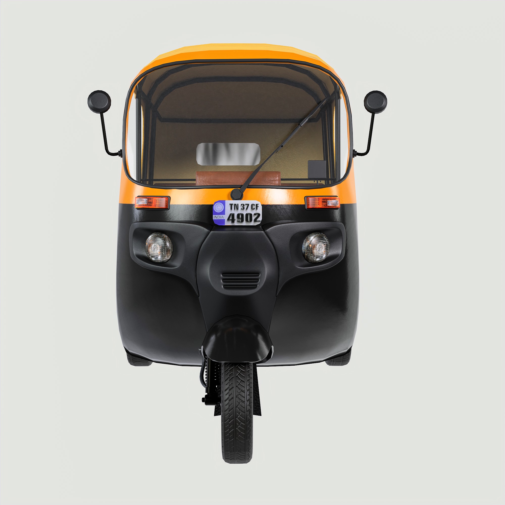 3D model Low Poly Auto Rickshaw - Game-Ready 3D Model with PBR Textures ...