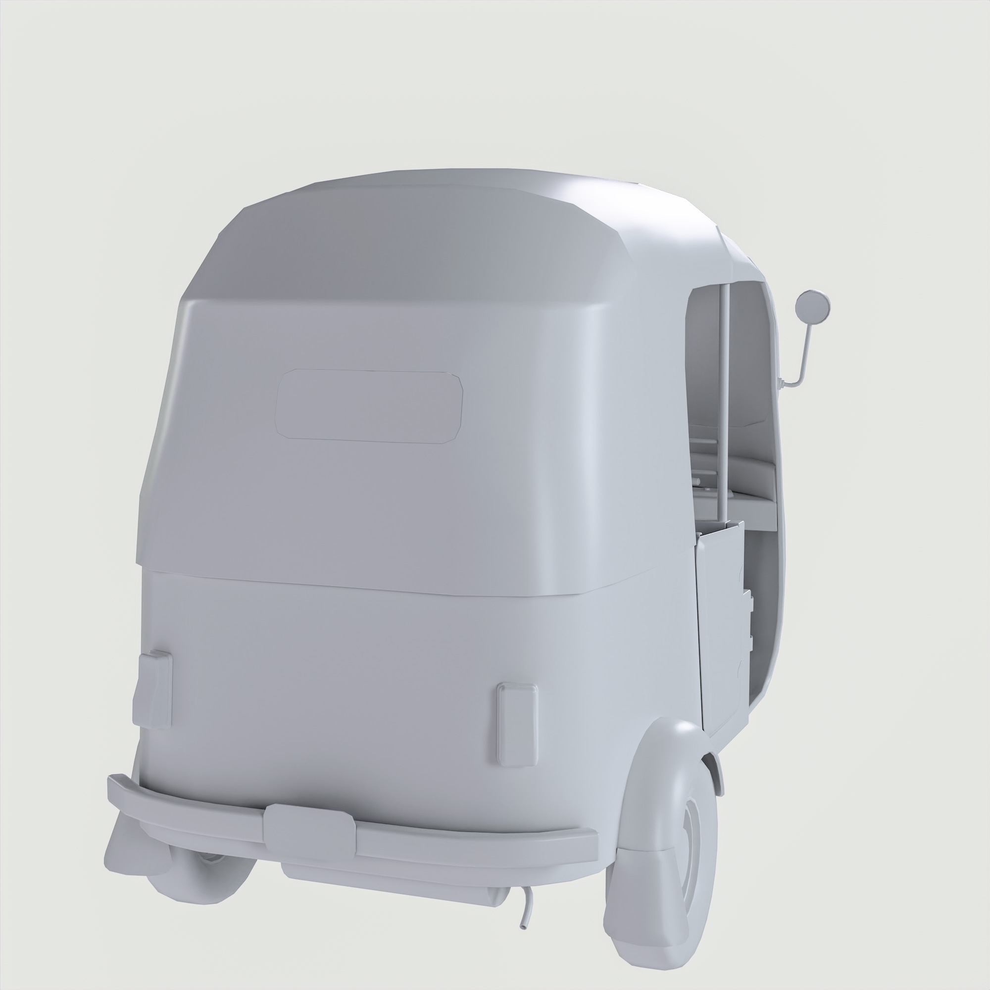 3D model Low Poly Auto Rickshaw - Game-Ready 3D Model with PBR Textures ...