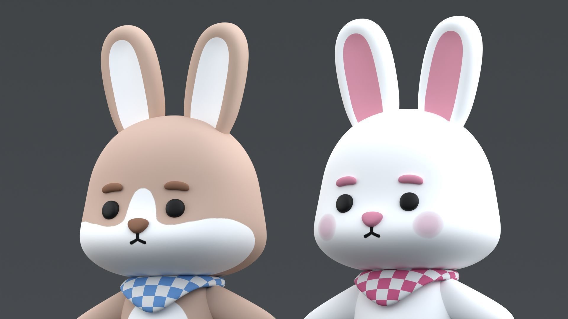 Cute Bunny free 3D model | CGTrader
