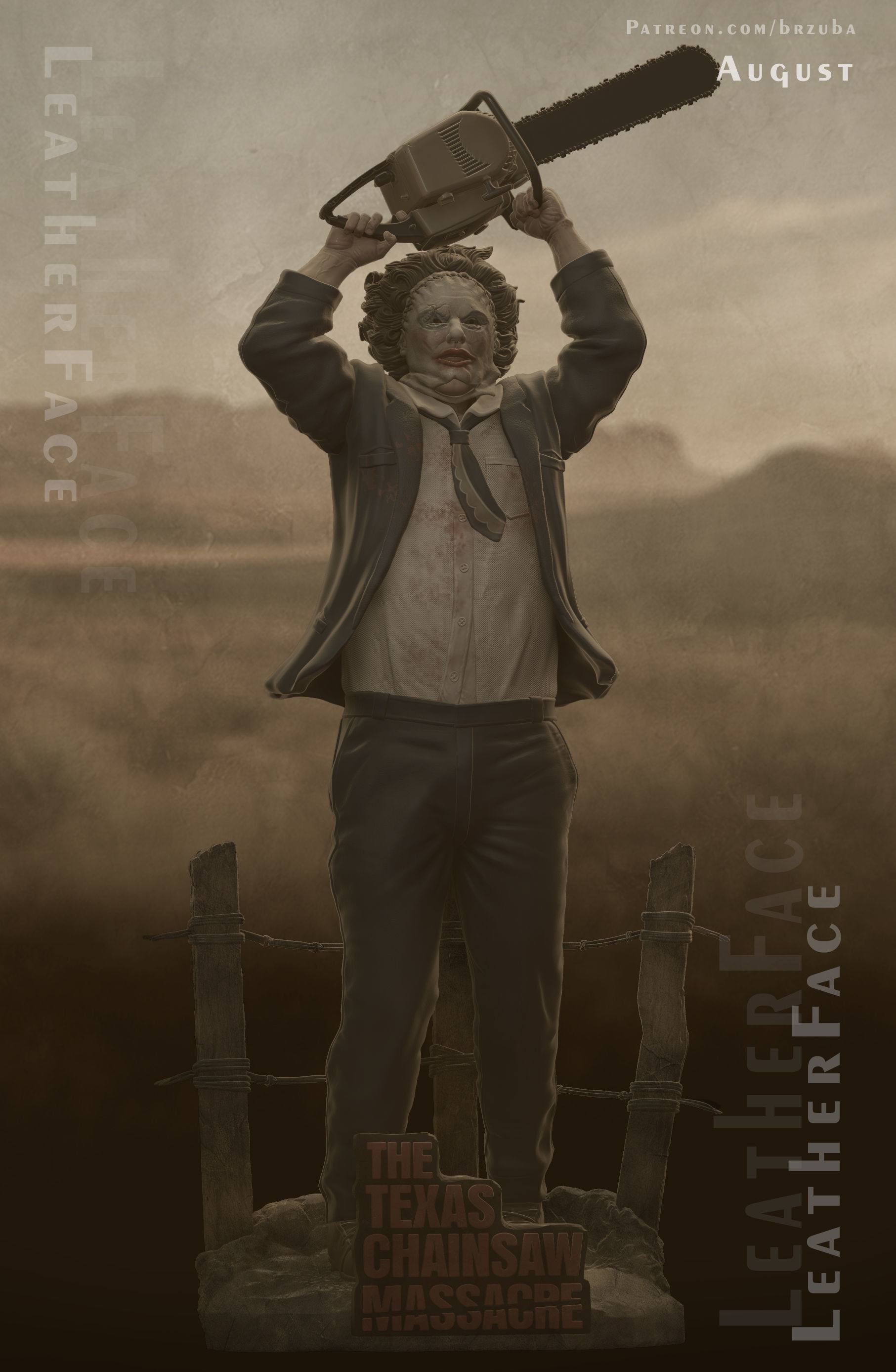 Leatherface 3D model 3D printable | CGTrader